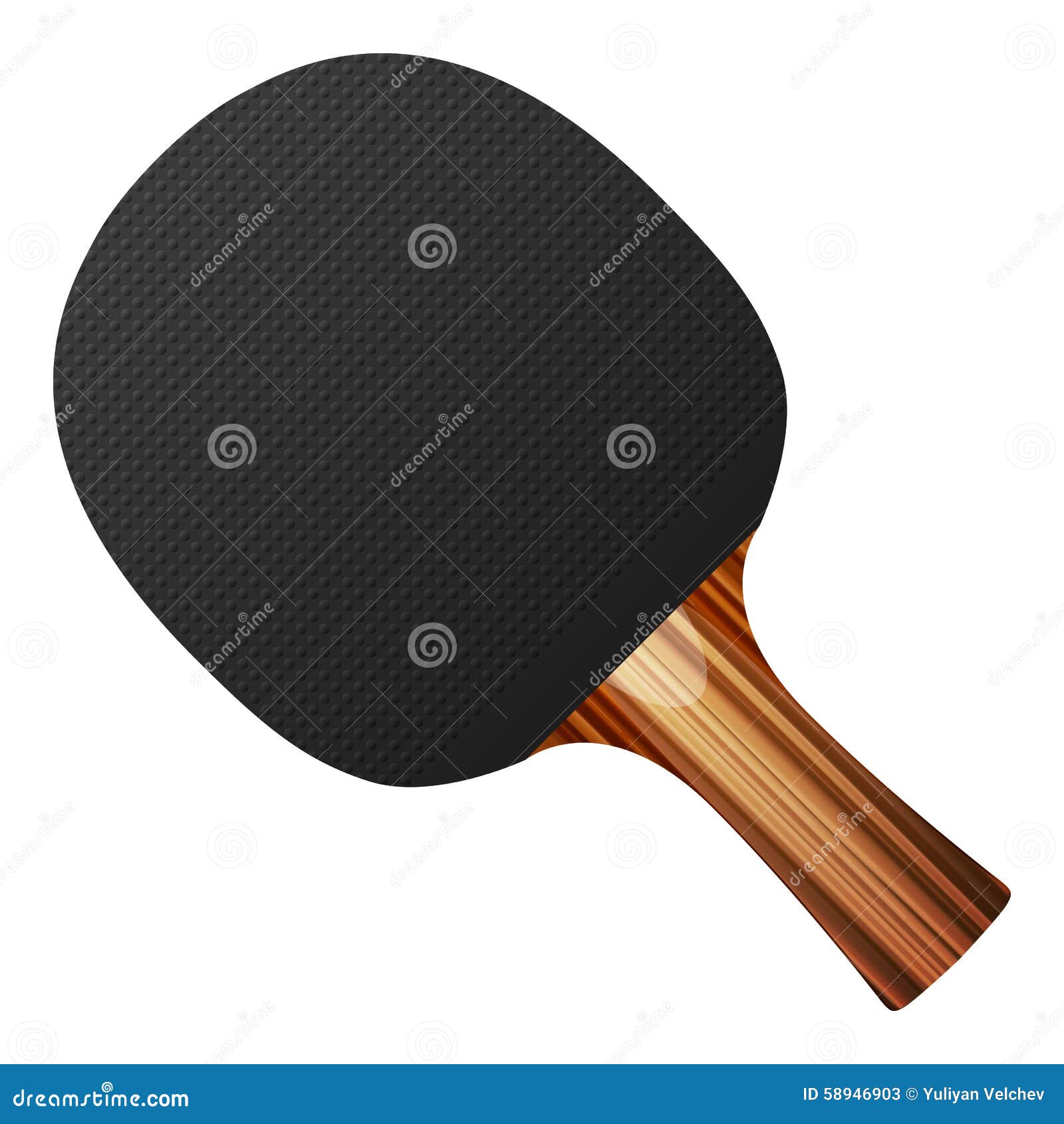 Table tennis bat stock vector. Illustration of game, paddle - 58946903