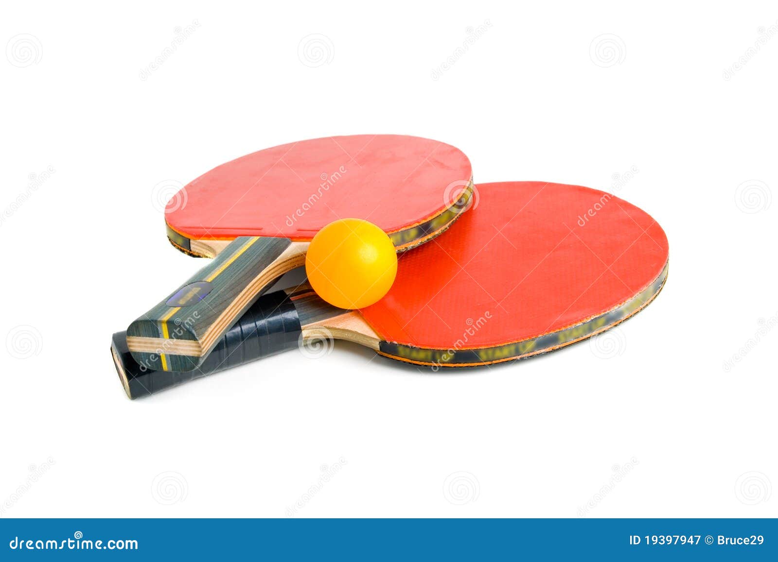 Table Tennis Bats with Ball. Stock Image - Image of indoor, game: 19397947