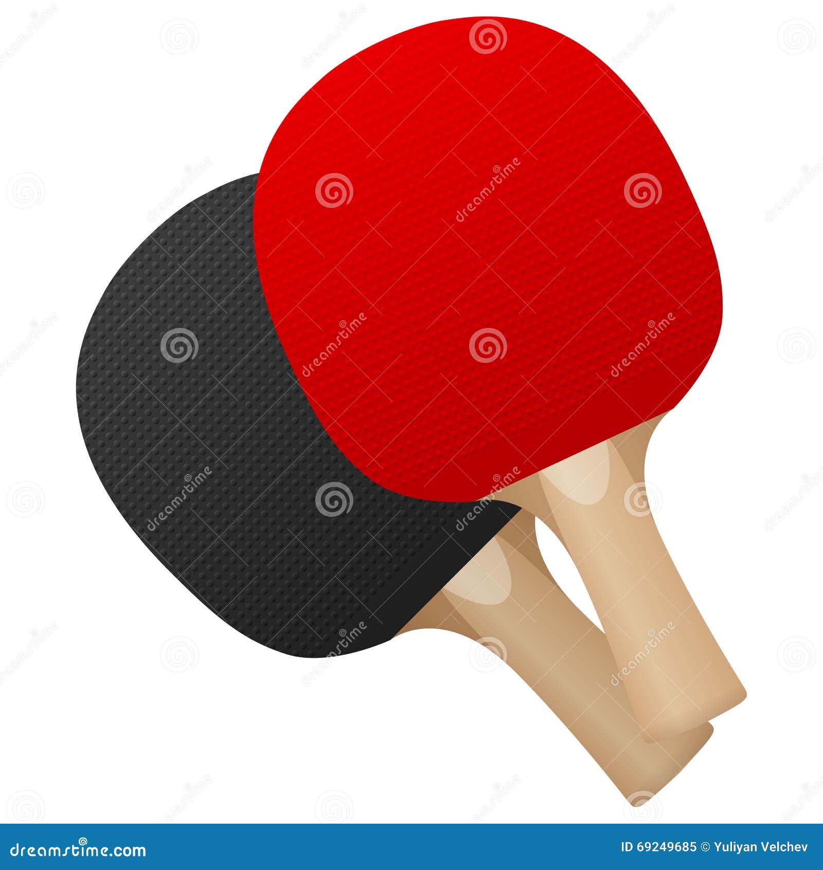 Table tennis bats stock vector. Illustration of equipment - 69249685