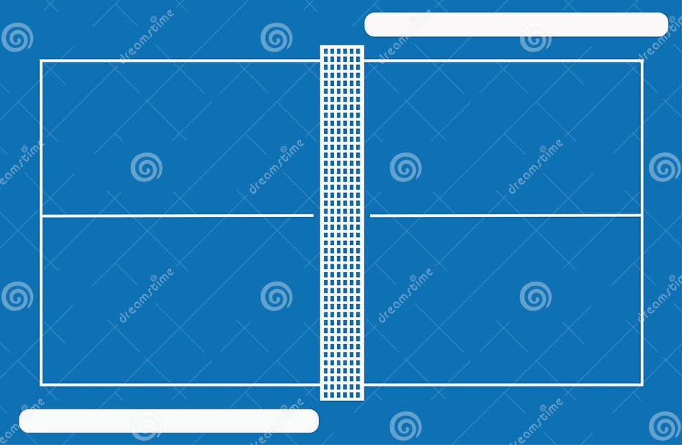 Table Tennis Court with Frames Stock Vector - Illustration of border ...