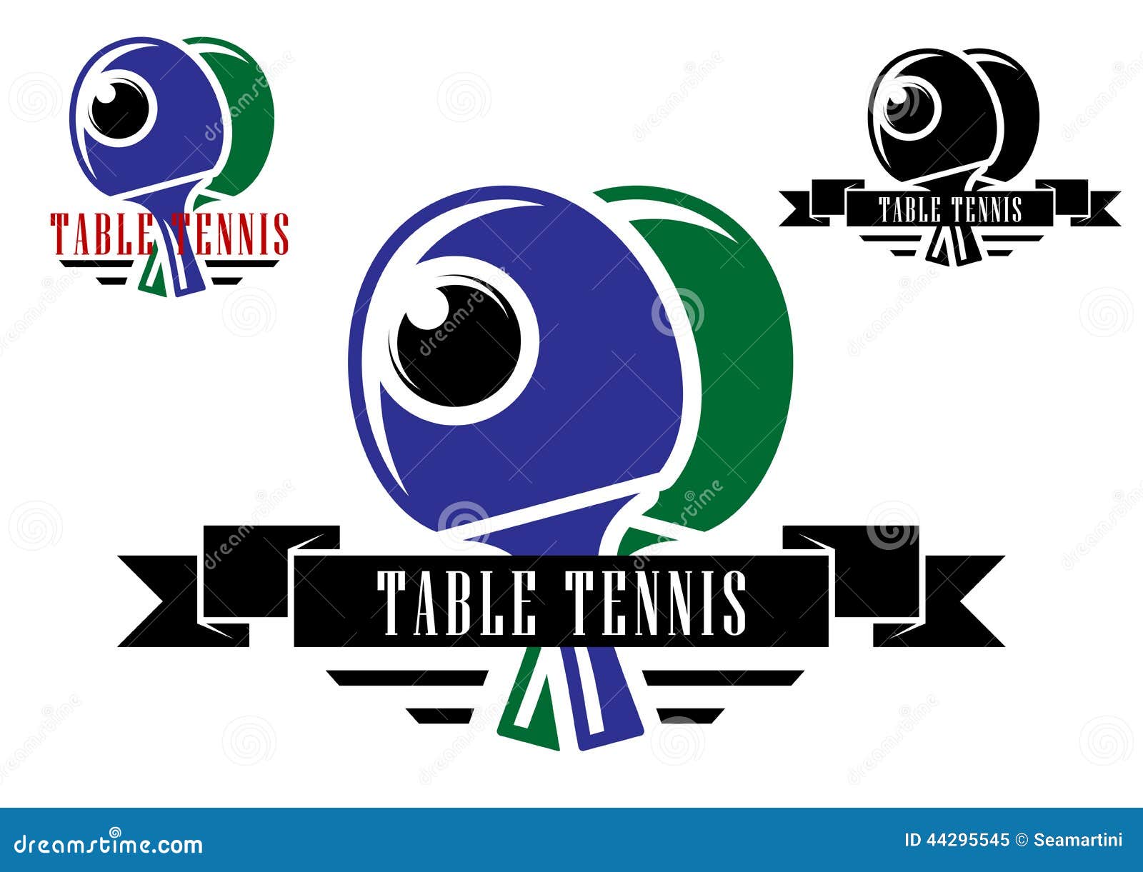 Table Tennis Emblems and Symbols Stock Vector - Illustration of color ...