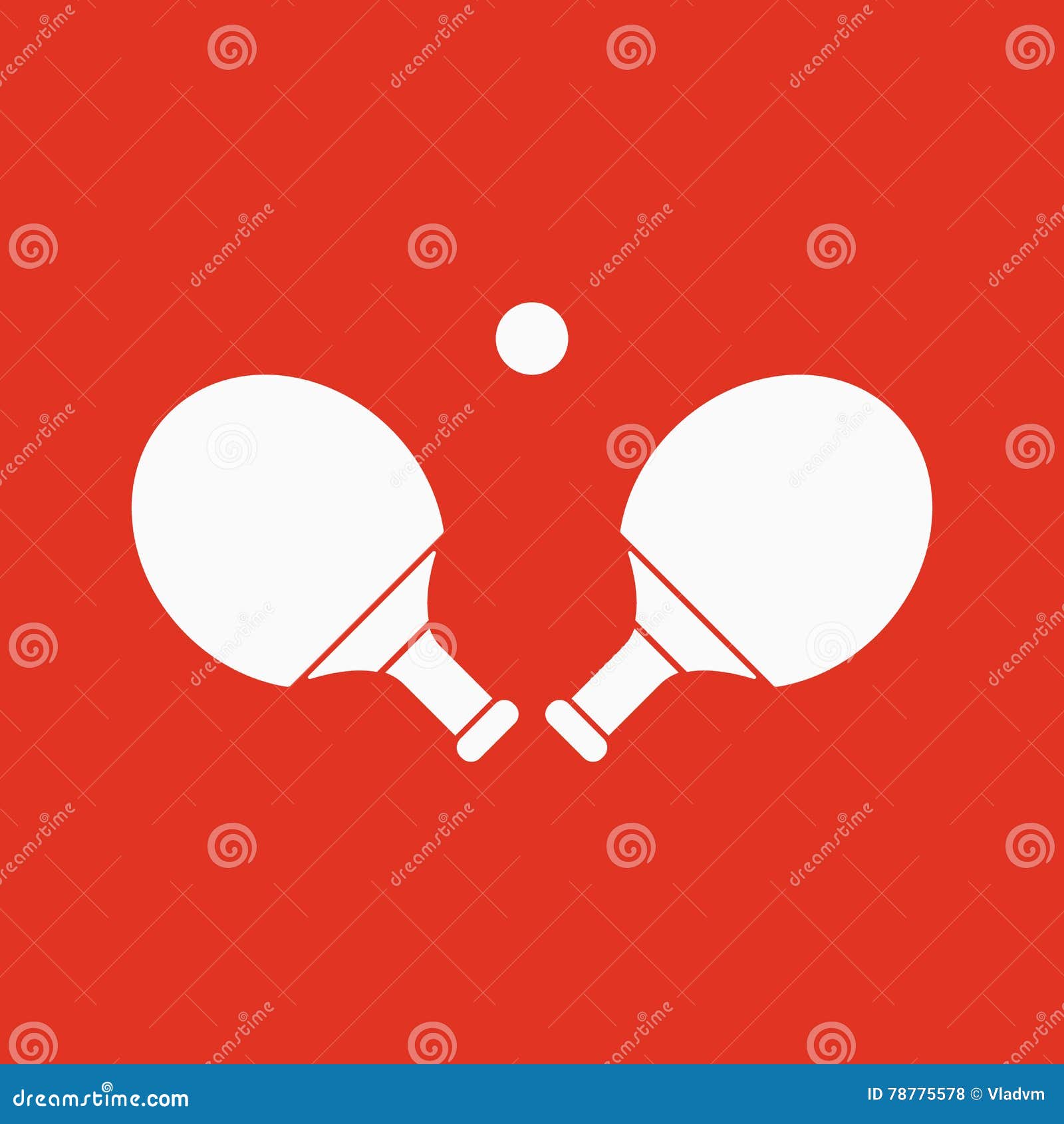 The Table Tennis Icon. Ping Pong Symbol Stock Vector - Illustration of ...