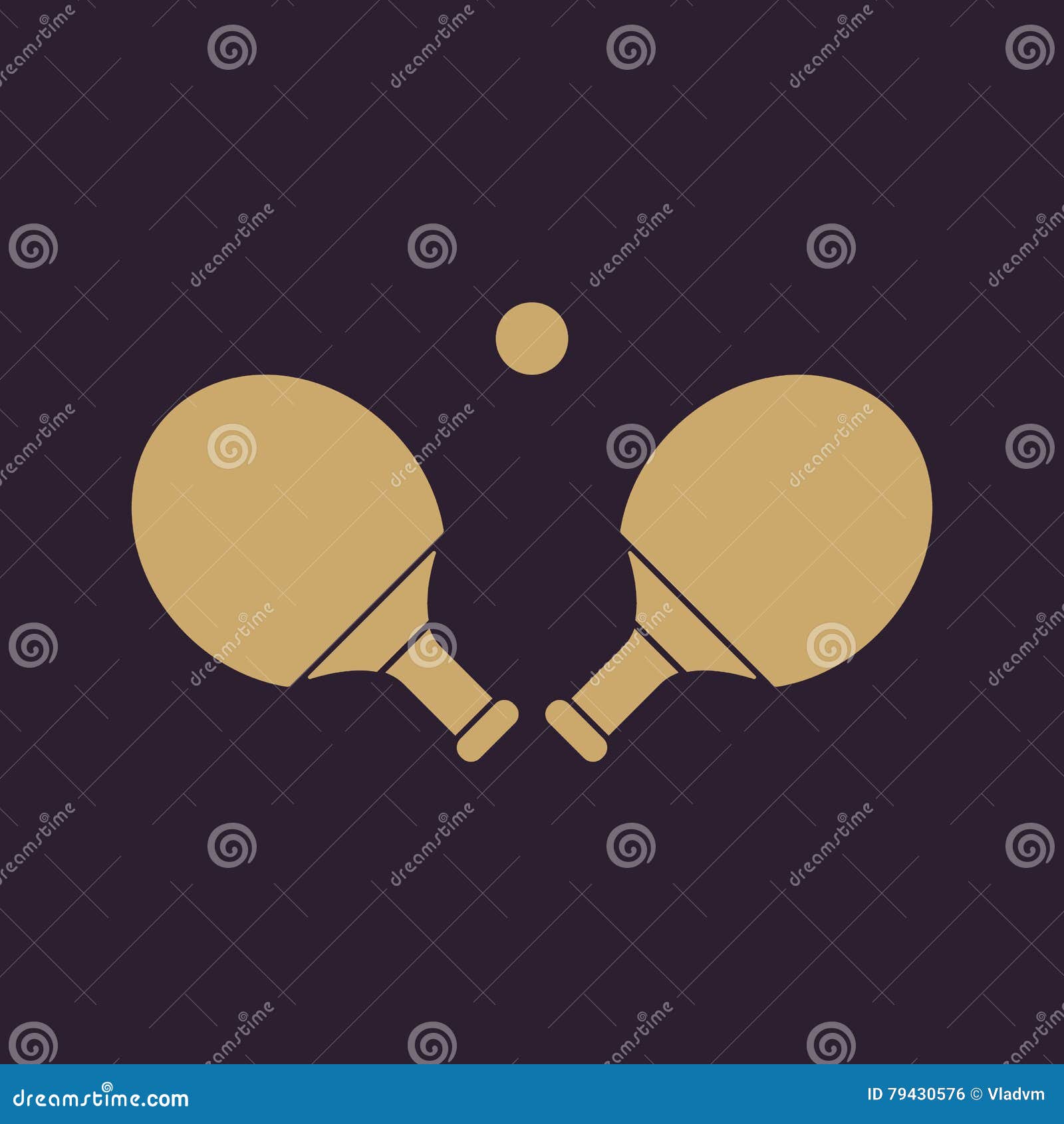 The Table Tennis Icon. Ping Pong Symbol Stock Vector - Illustration of ...
