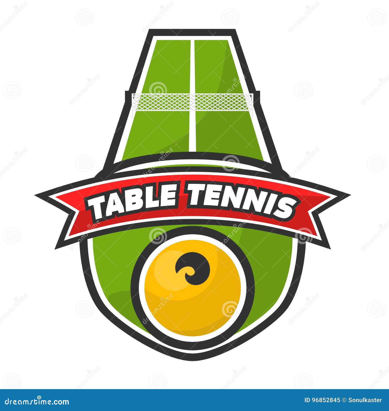 Table tennis logo stock vector. Illustration of vector - 96852845