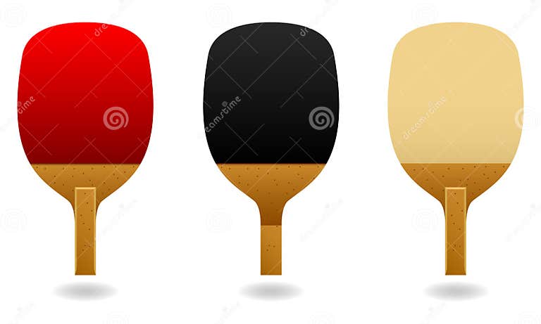 Table Tennis Pen Hold Paddle Bat Vector Stock Vector - Illustration of ...