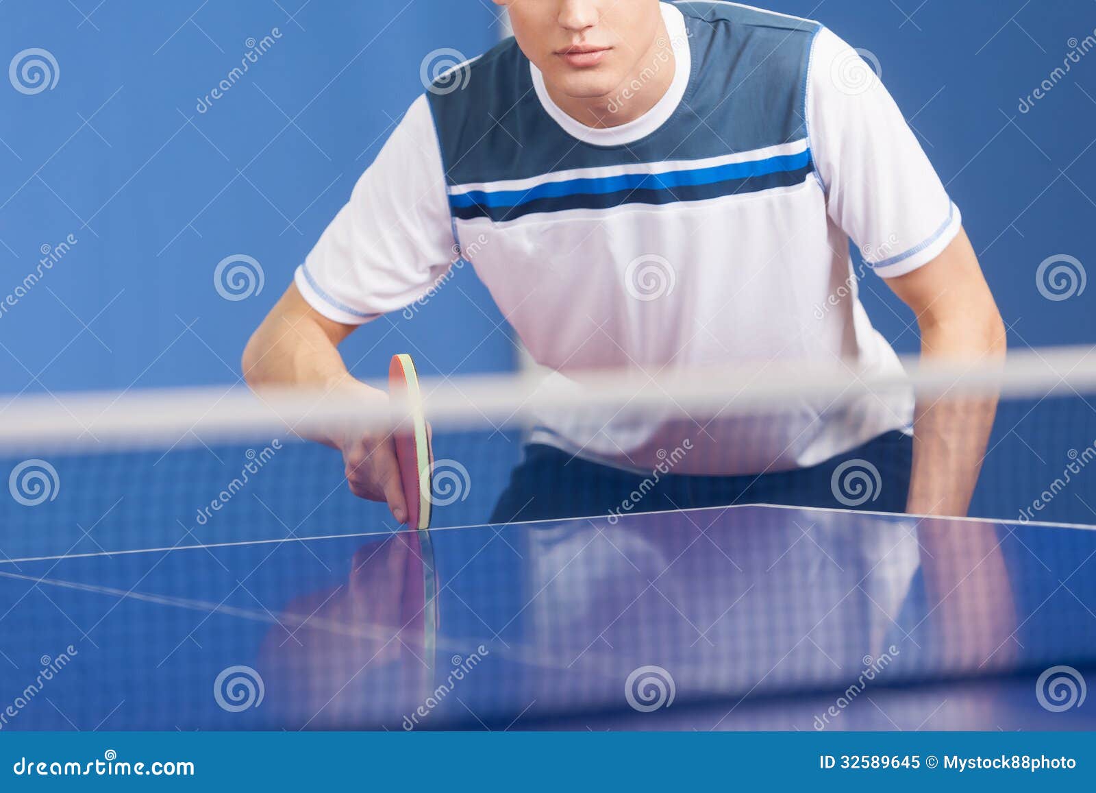 Table tennis player. stock image. Image of motion, playful - 32589645
