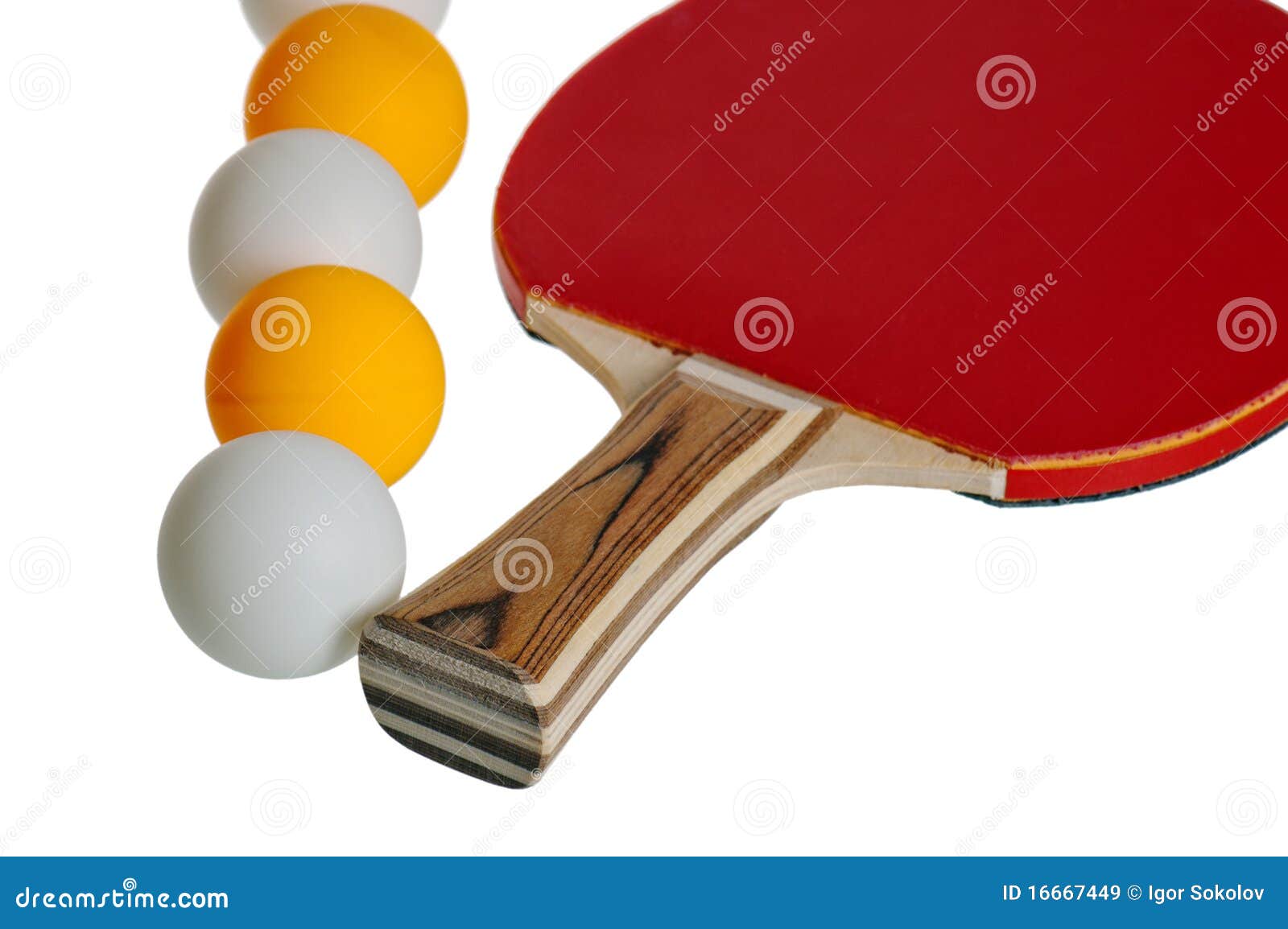 Table Tennis Racket and Ball Stock Image - Image of closeup, equipment ...