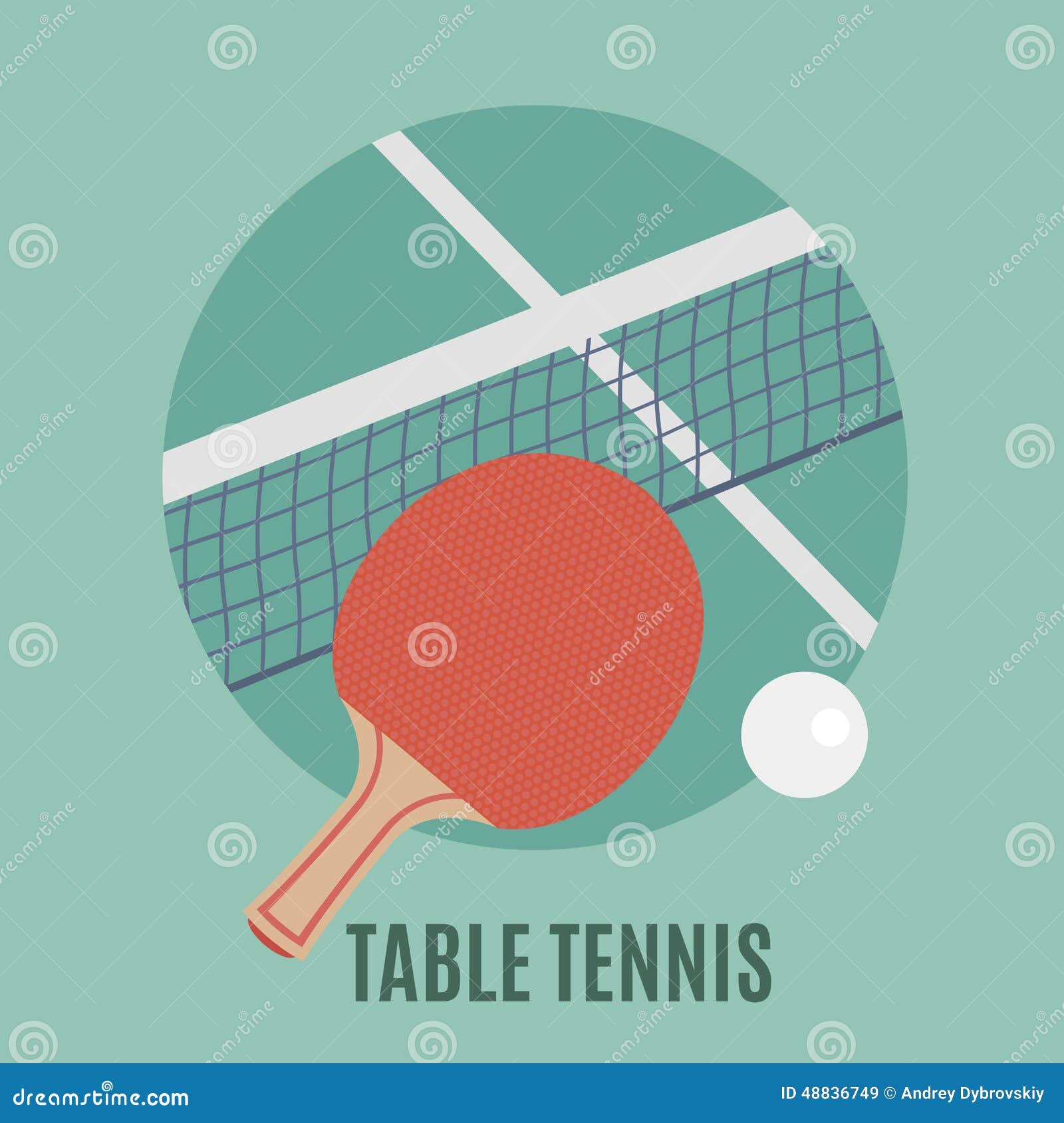 Ping-pong Table Cartoon Vector | CartoonDealer.com #17053123