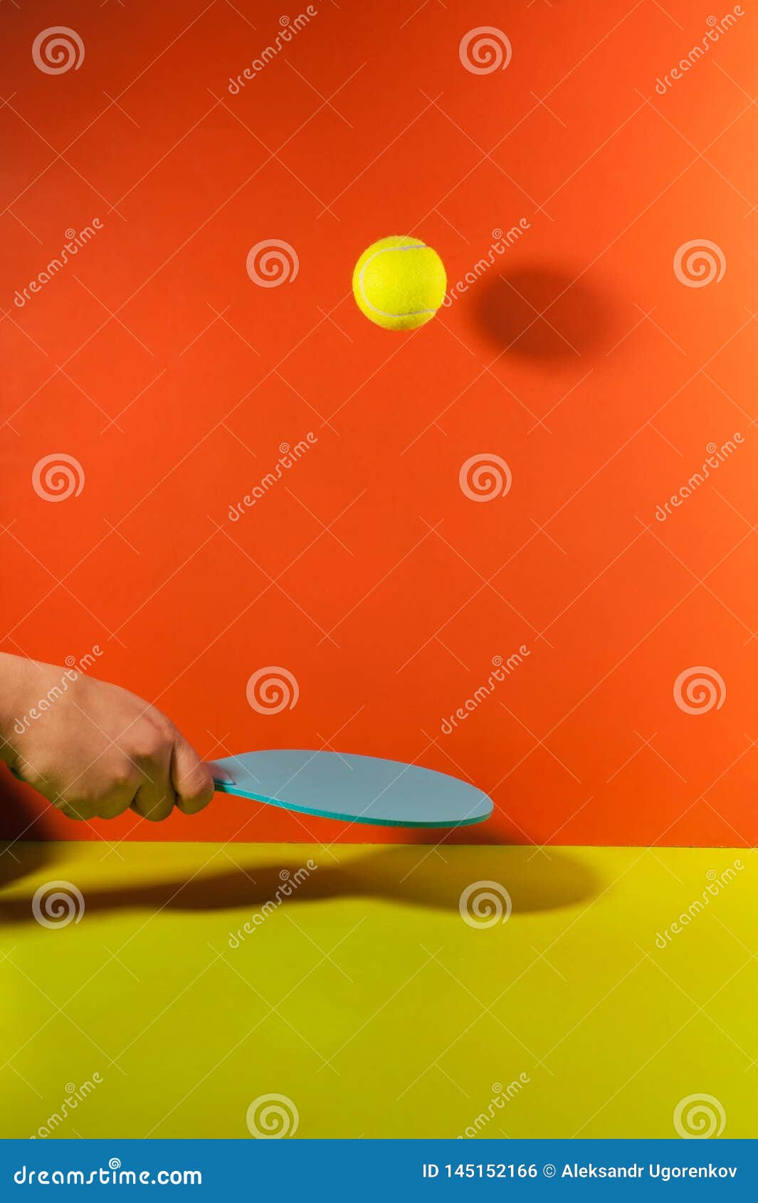 Table Tennis Racket with Ball Stock Photo - Image of fitness ...