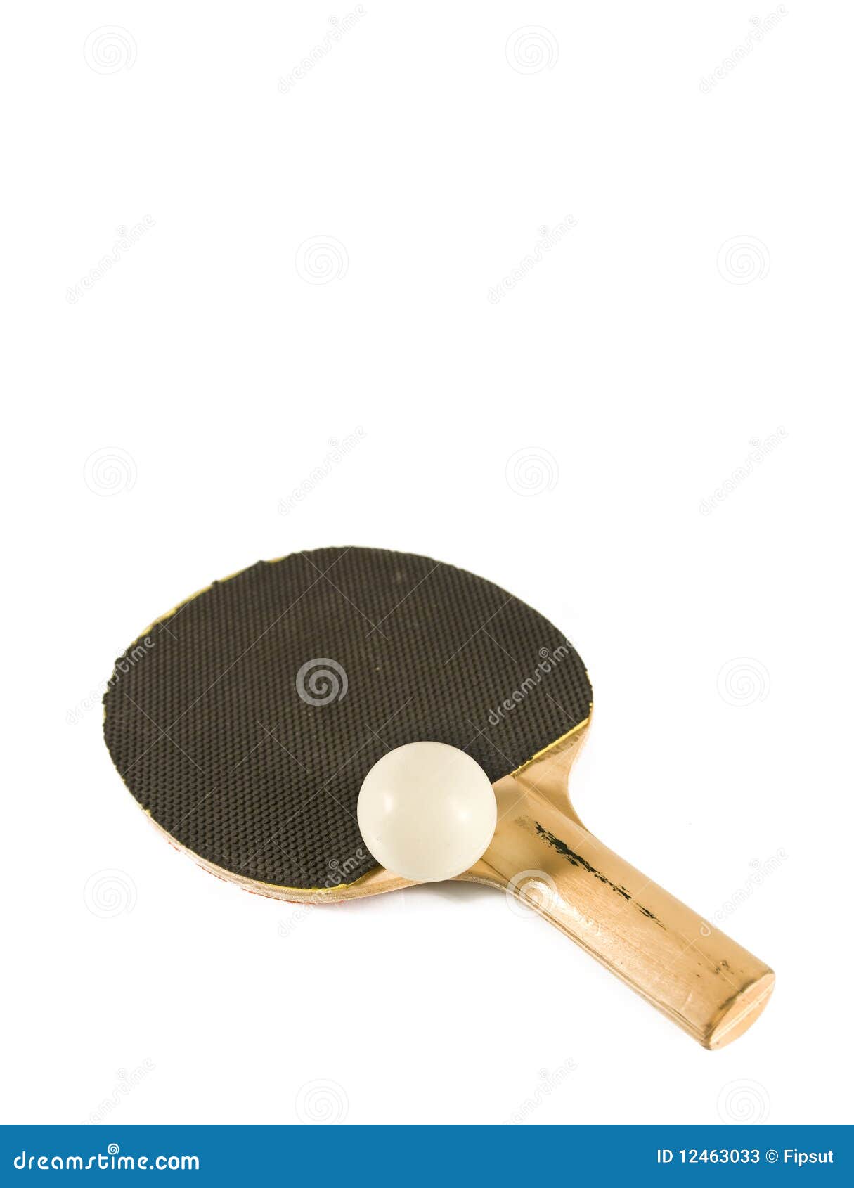 Table Tennis Racket with Ping Pong Ball Stock Image - Image of ...