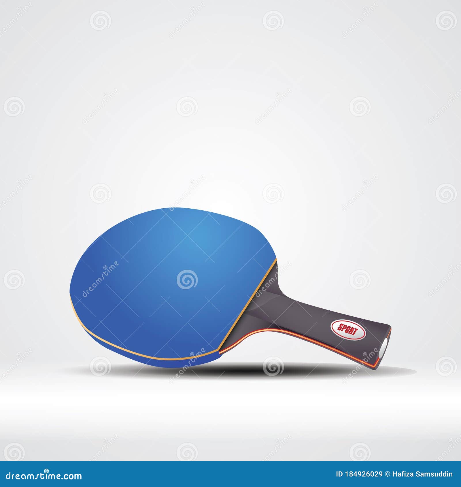 Table Tennis Racket. Vector Illustration Decorative Background Design ...
