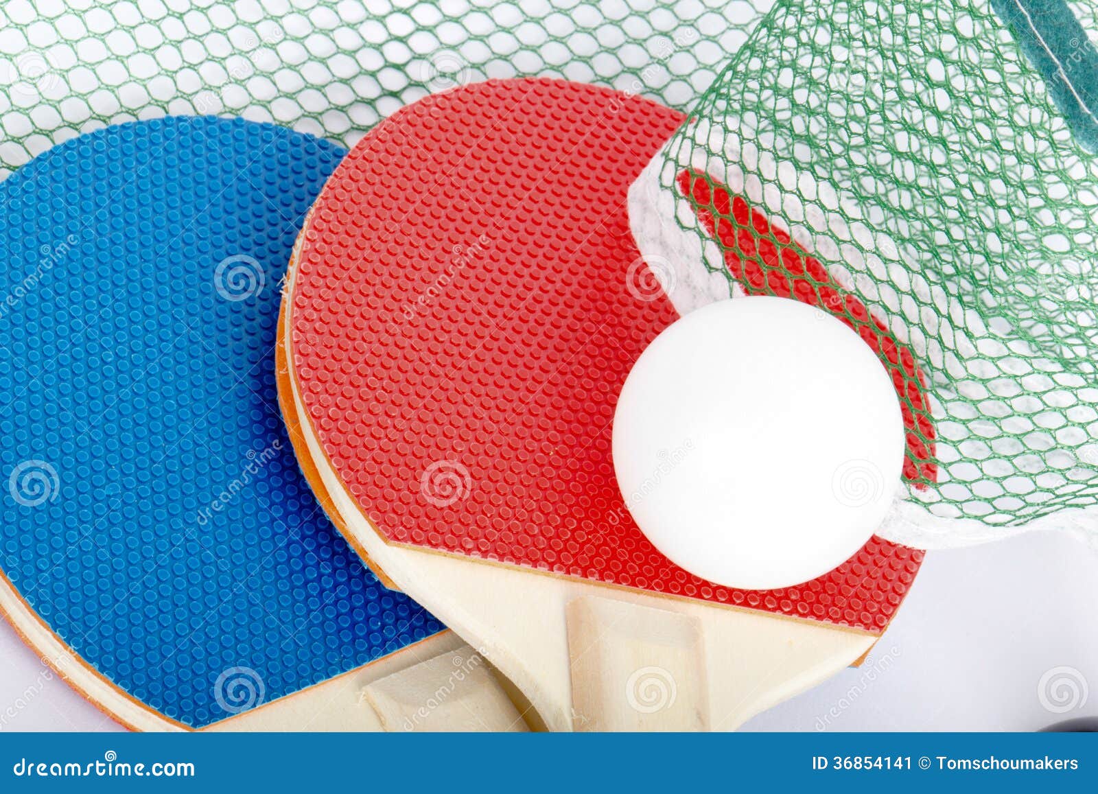 Table Tennis Rackets with Ball Stock Image - Image of sport, diameter ...