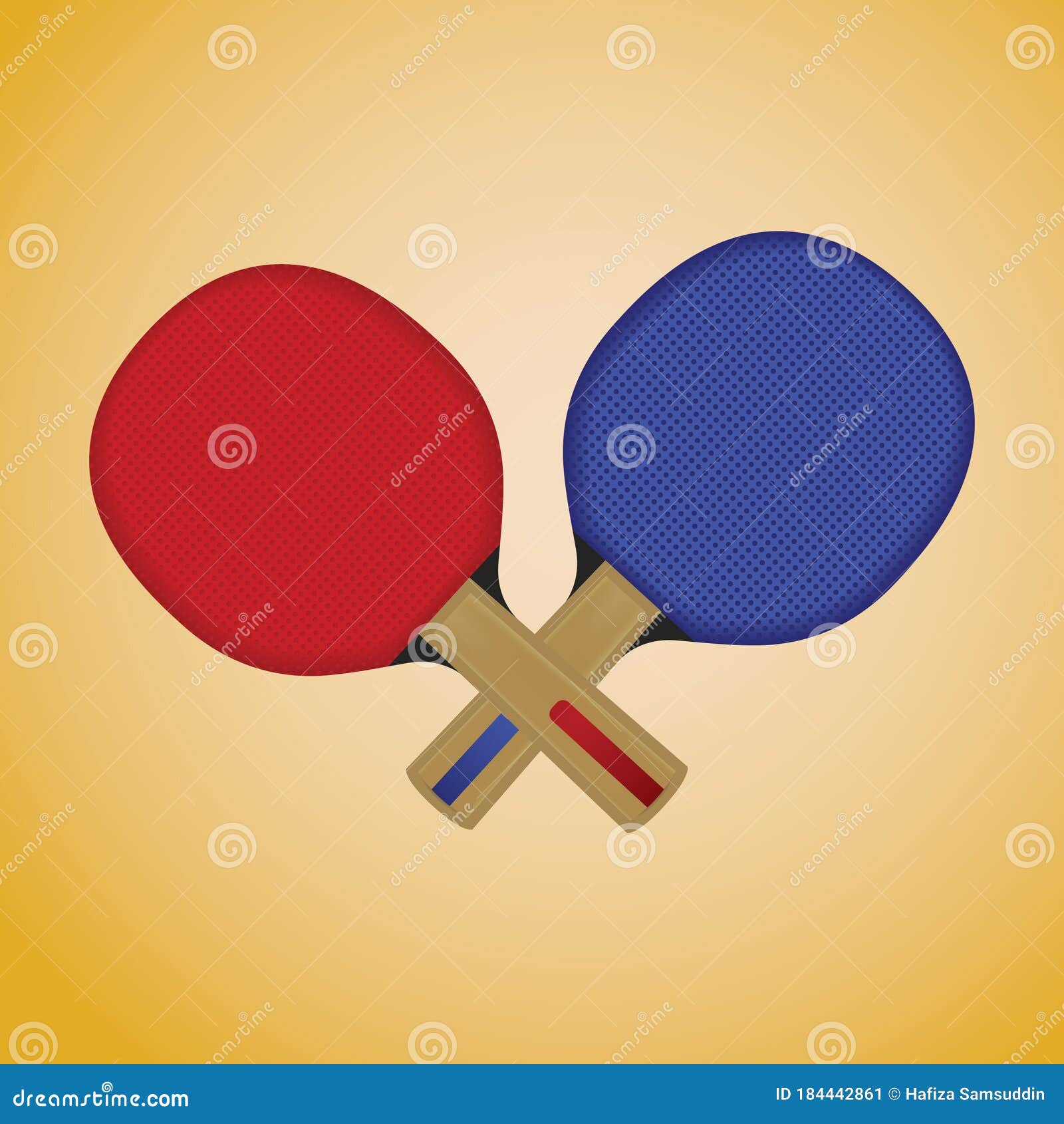 Table Tennis Rackets. Vector Illustration Decorative Background Design ...
