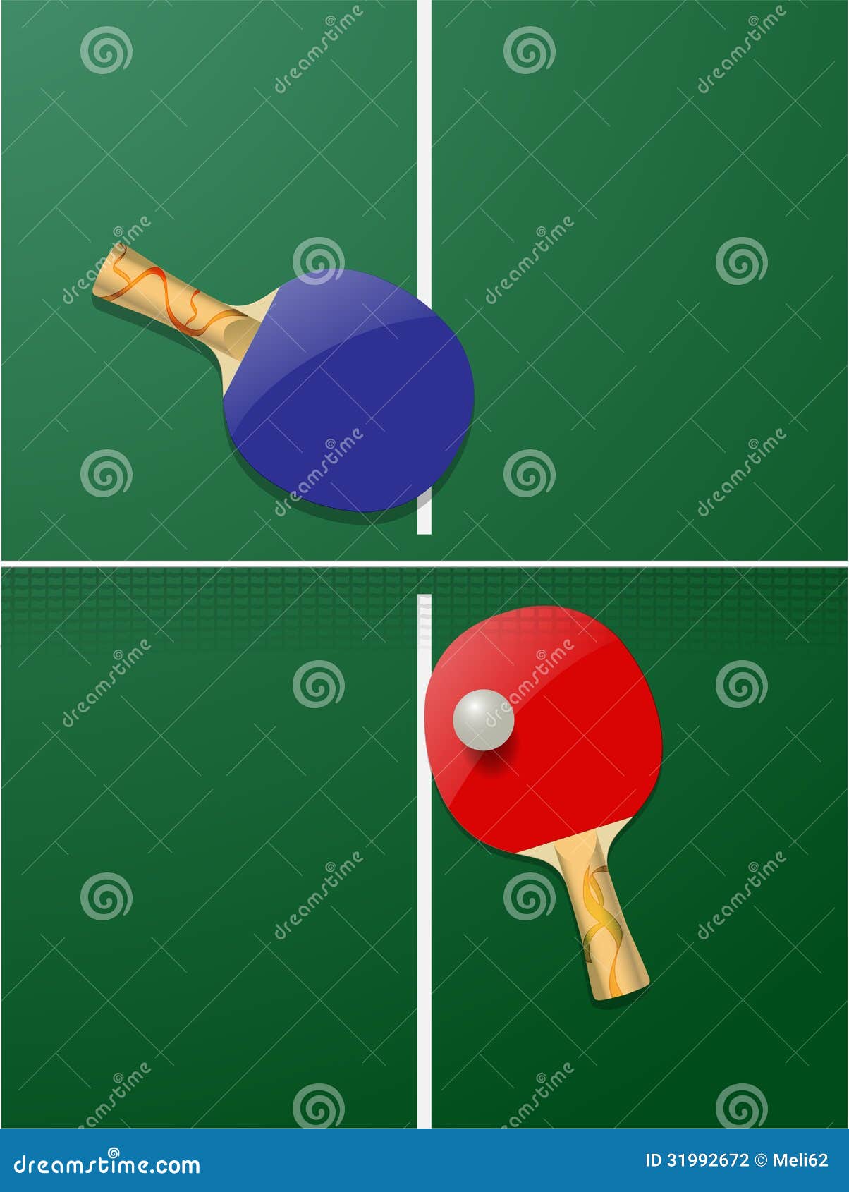Table tennis stock vector. Illustration of leisure, match - 31992672
