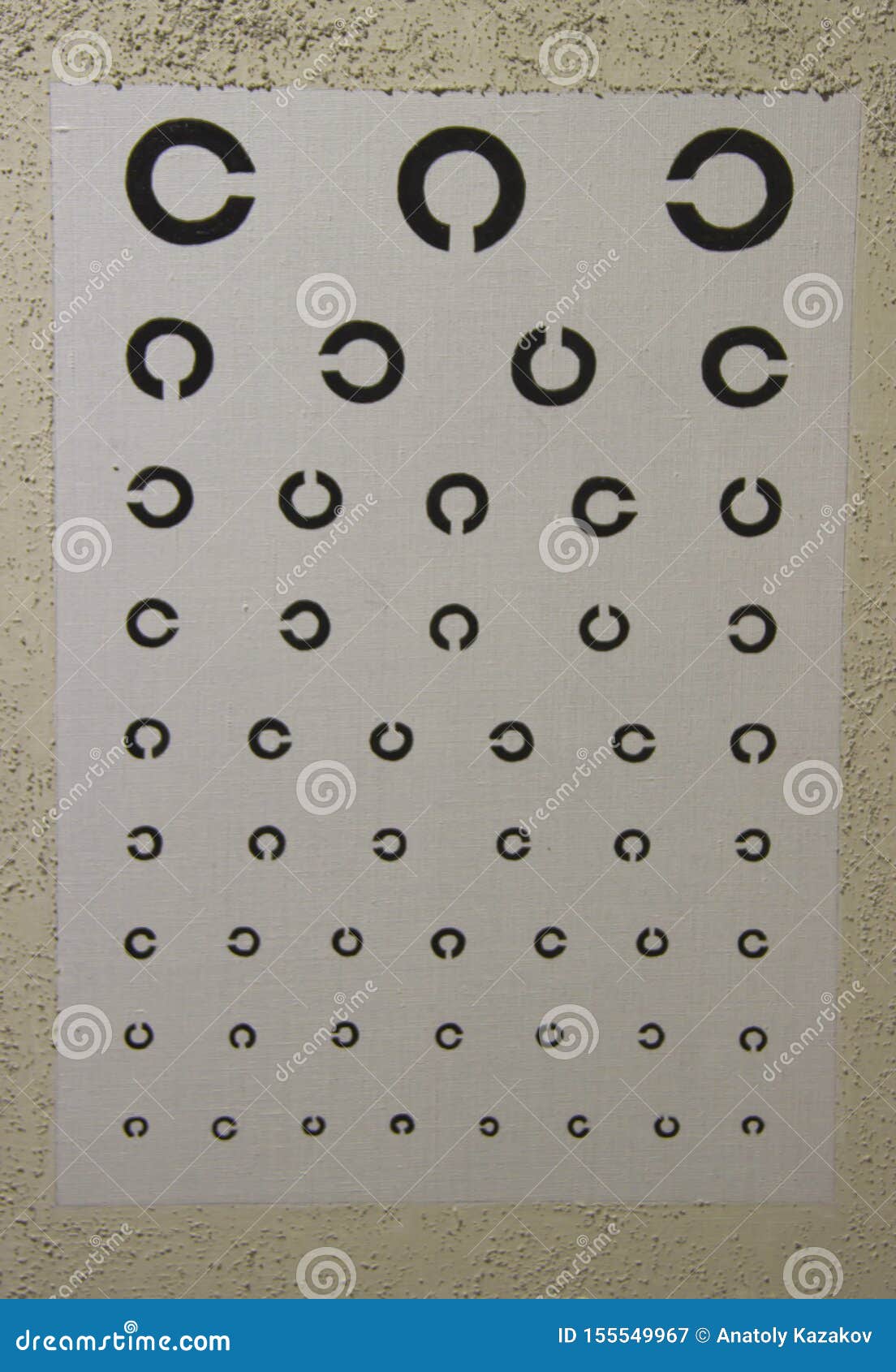 Check Visual Acuity Or Ophthalmologist Or Optometrist Visit Concept ...