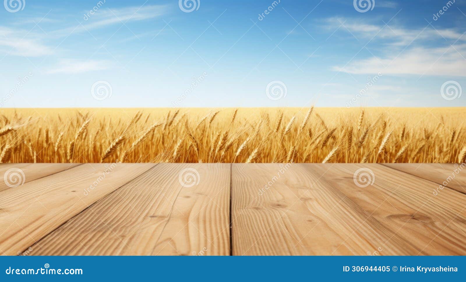 Table Top Background of Wheatfield, Stock Image - Image of season ...