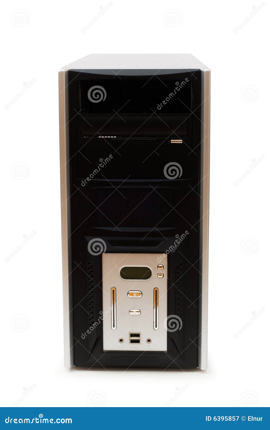 Table-top computer case stock image. Image of equipment - 6395857