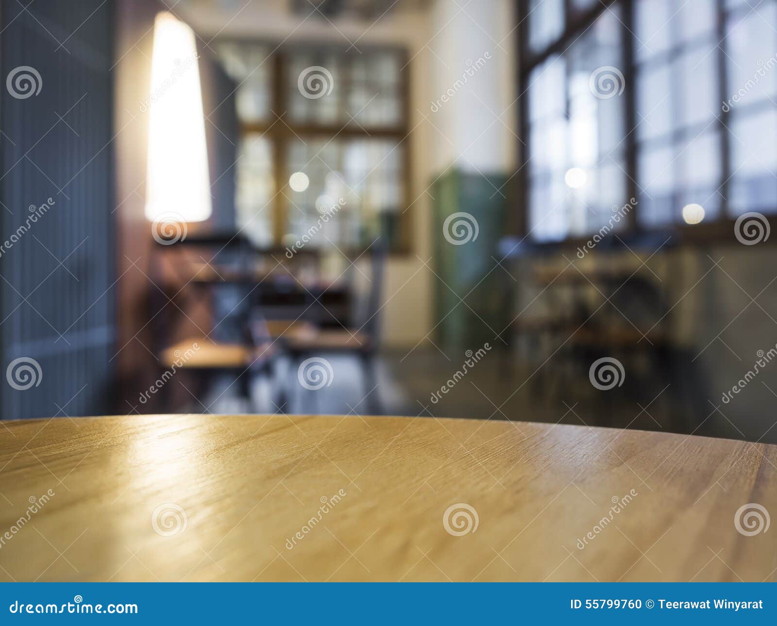 Table Top Counter with Blurred Bar Cafe Restaurant Interior Background ...