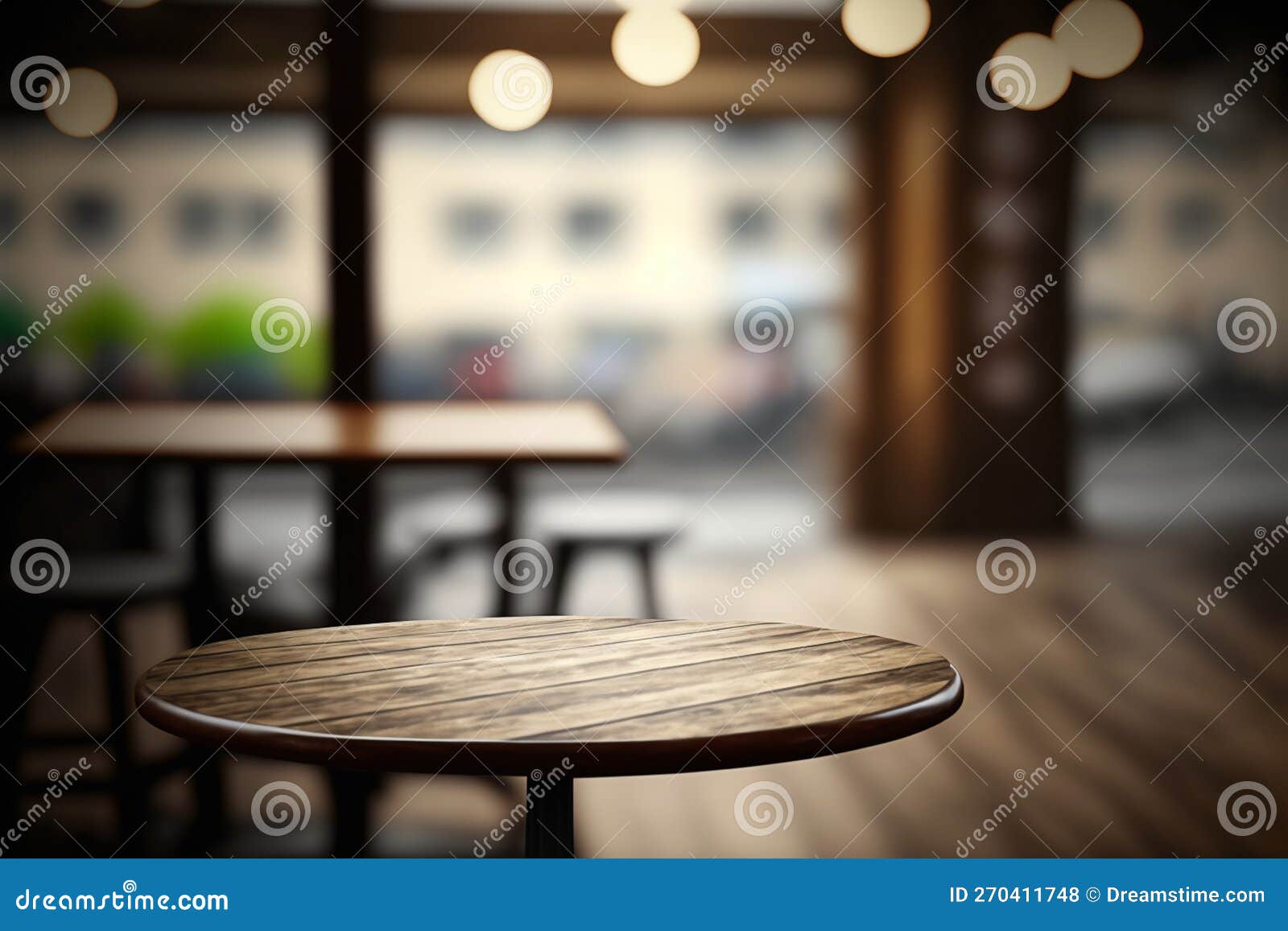 Table Top Counter of Coffee Cafe or Restaurant Copy Space for Display ...