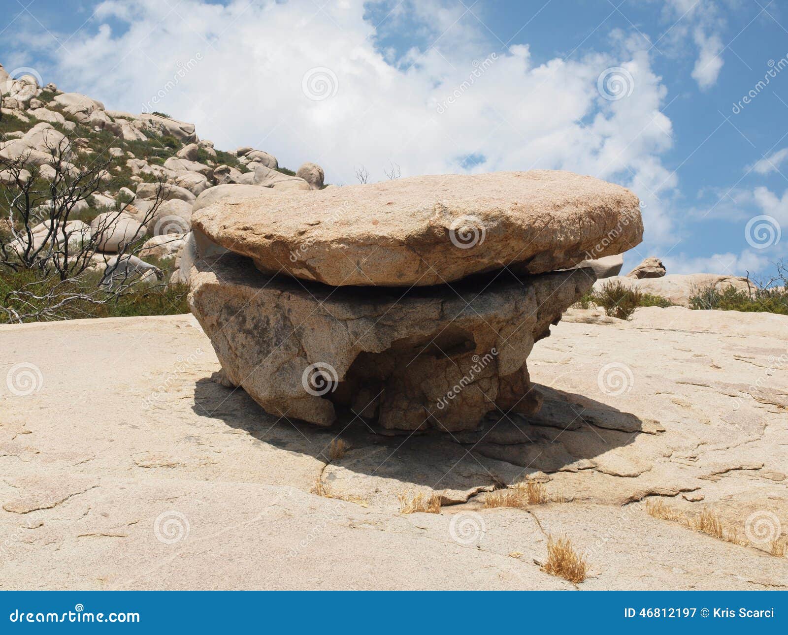 Table Top Rock Near Iron Mountain, CA Stock Image - Image of iron ...