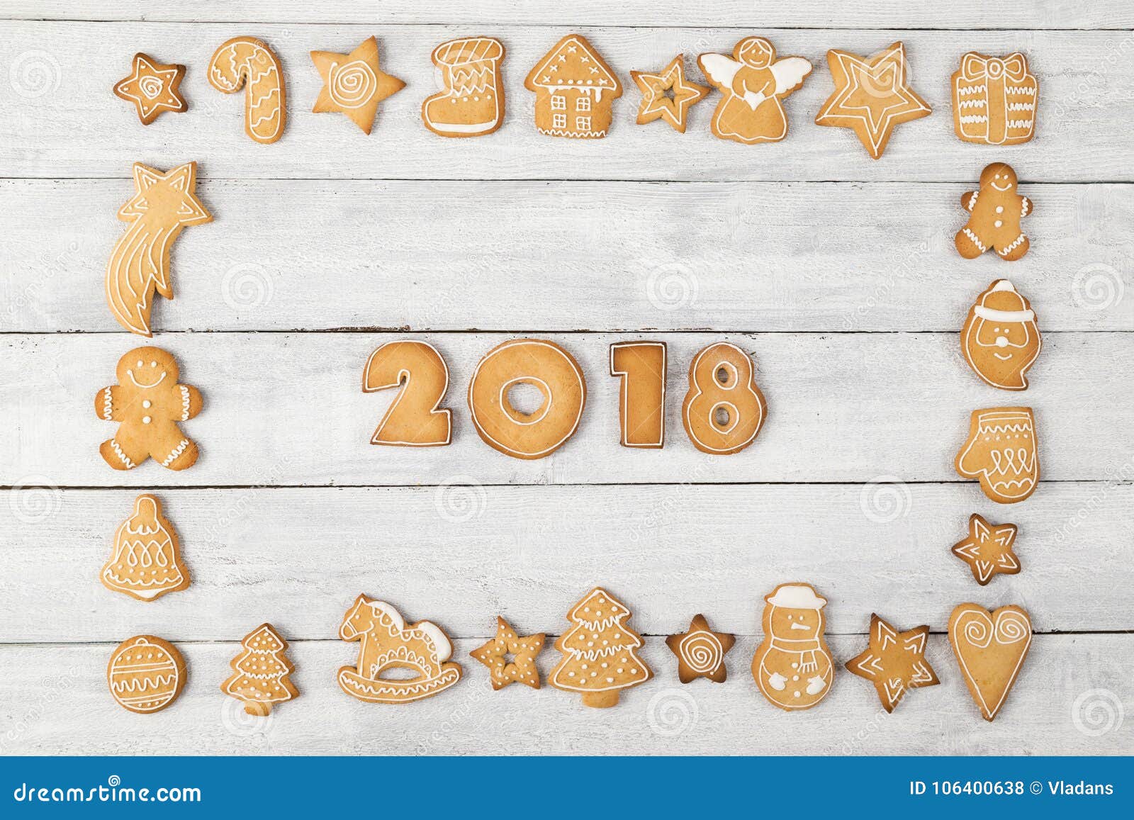 Christmas cookie frame stock photo. Image of falling - 106400638
