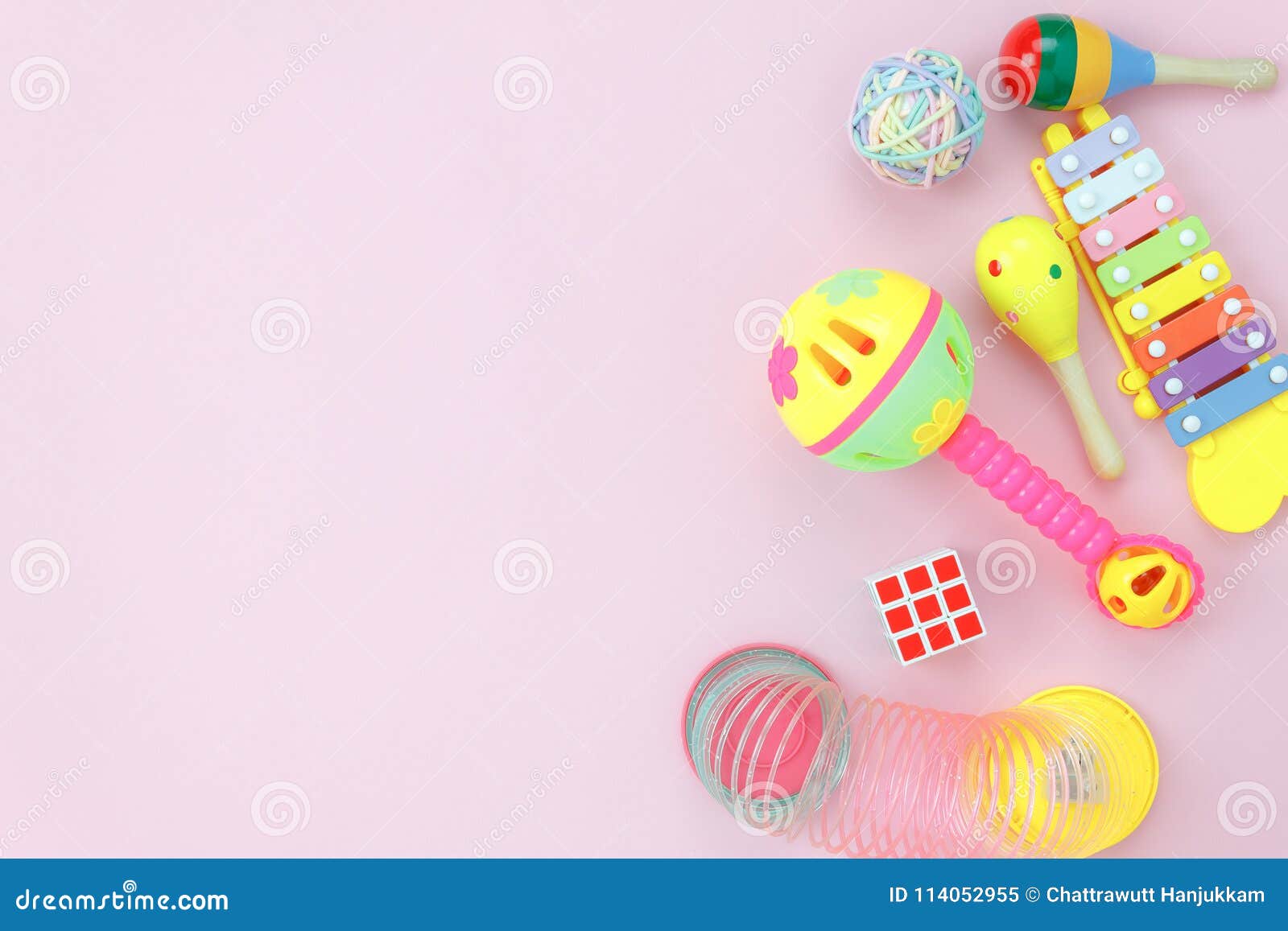 Table Top View Image the Kids Toys for Development Background Concept ...