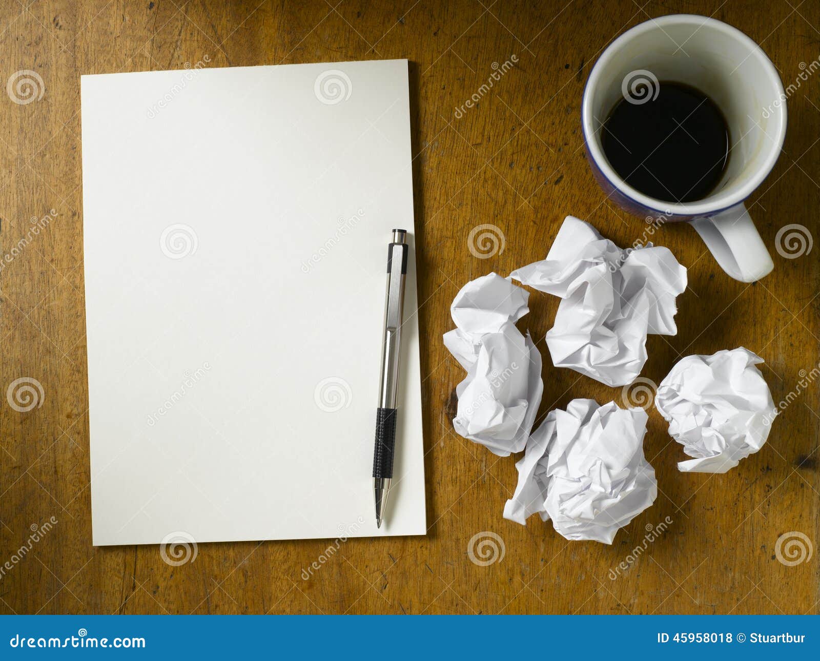 Table top stock photo. Image of notepad, note, blank - 45958018