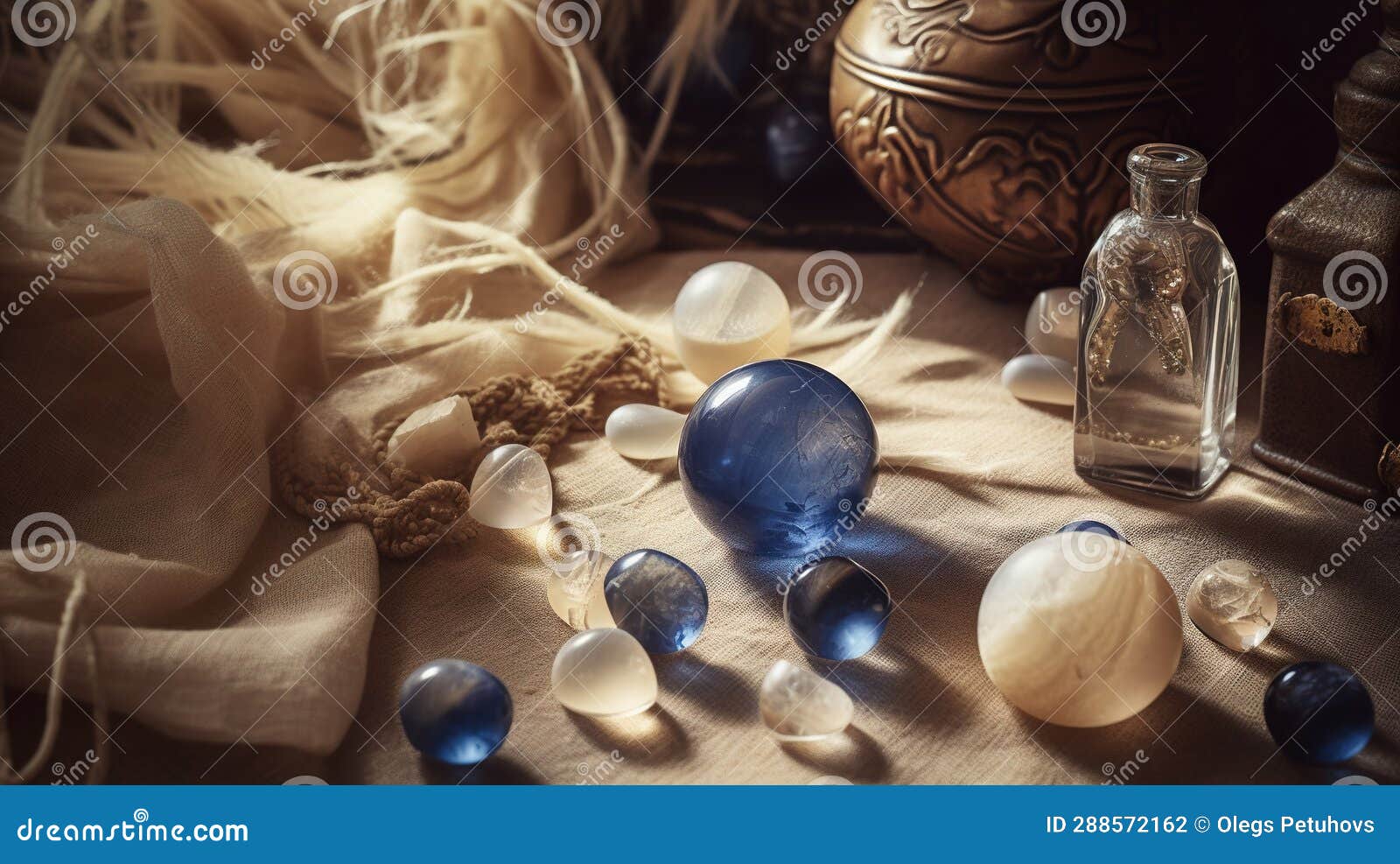 A Table Topped with Lots of Different Types of Glass Items Stock ...