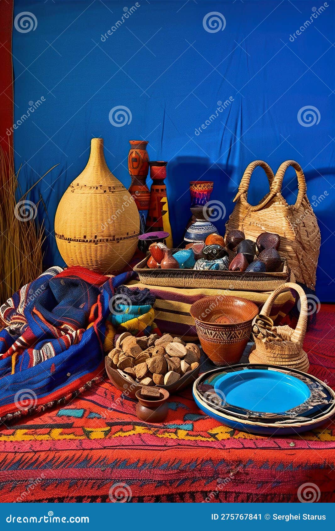 Generative Ai. Different Delicious Freak Shakes On Color Background ...