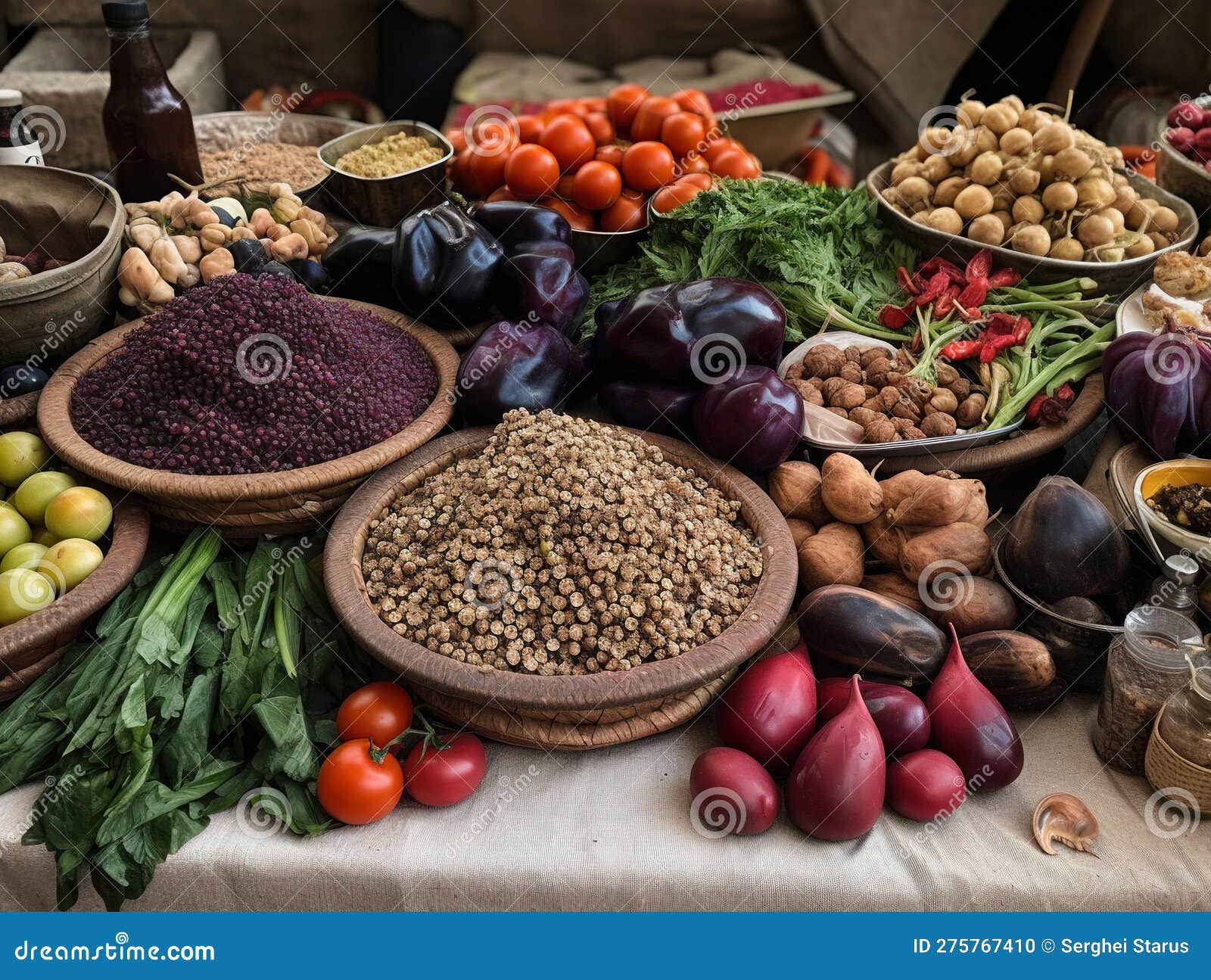 A Table Topped with Lots of Different Types of Vegetables. AI ... A Table Topped with Lots of Different Types of Vegetables. AI ...