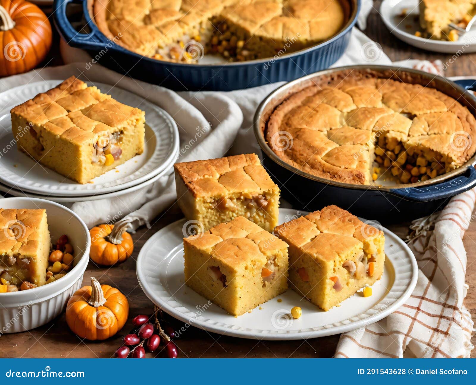 A Table Topped with Pies and Plates of Pies. Generative AI Stock ...