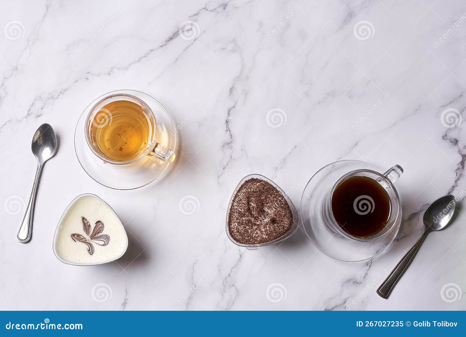 A Table with Two Cups of Tea and a Plate Stock Image - Image of tasty ...