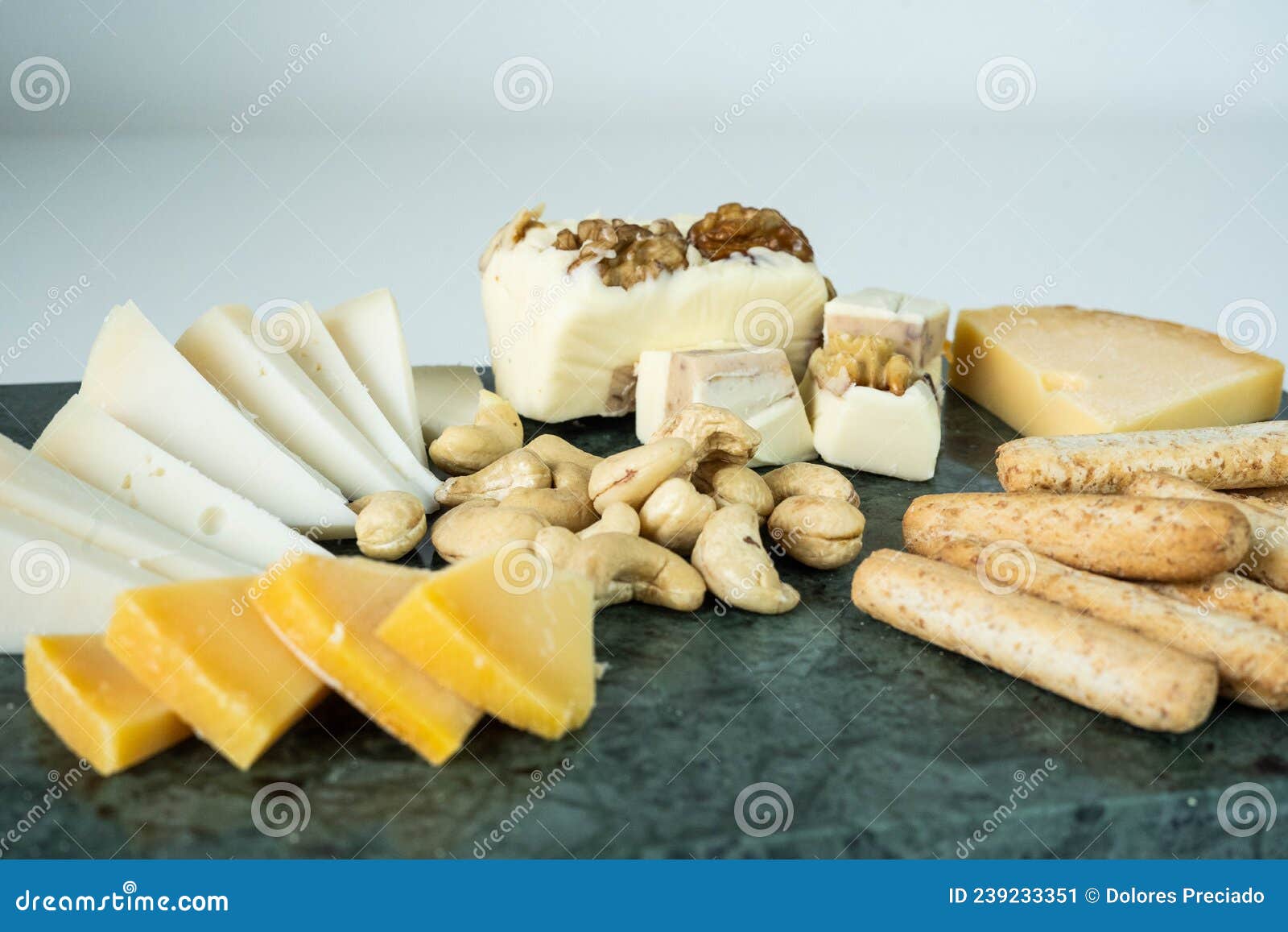 Table with Varieties of Ripened and Soft Cheeses Stock Image - Image of ...