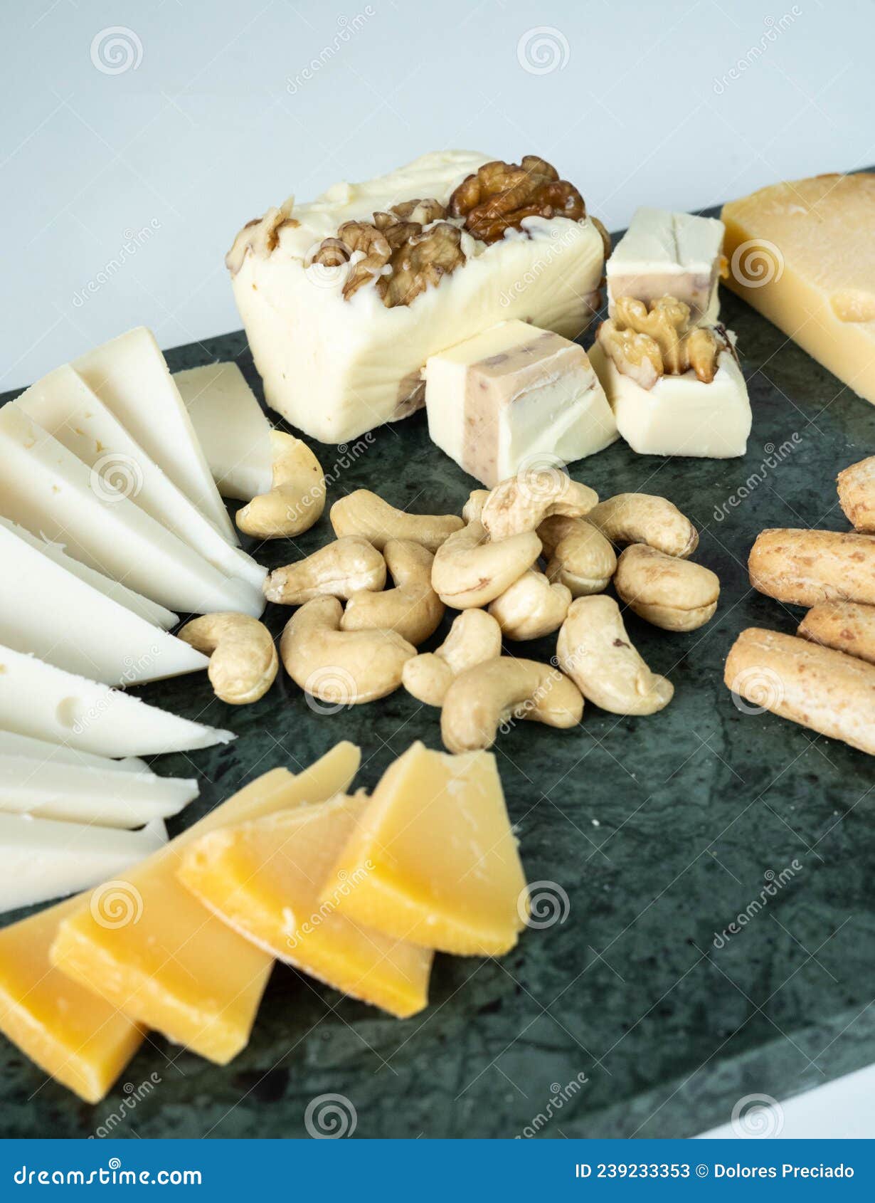 Table with Varieties of Ripened and Soft Cheeses Stock Image - Image of ...