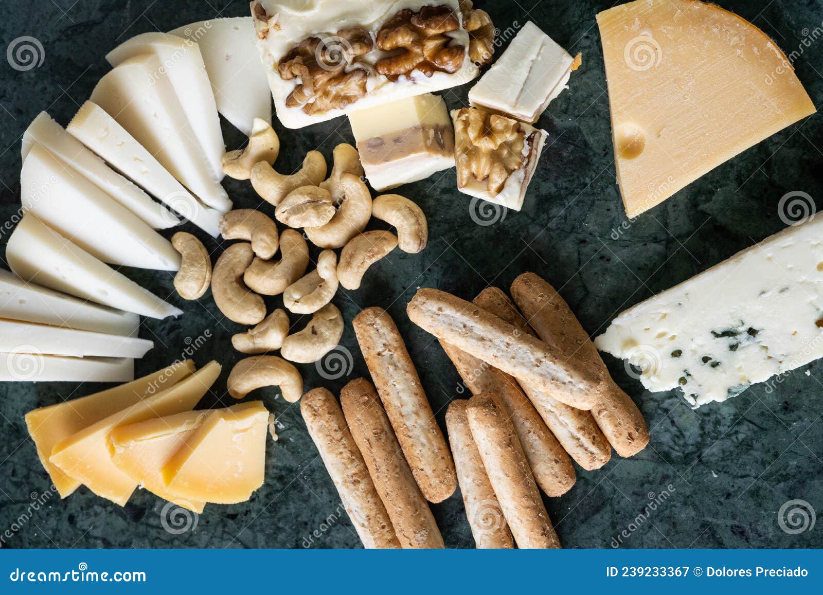 Table with Varieties of Ripened and Soft Cheeses Stock Image - Image of ...