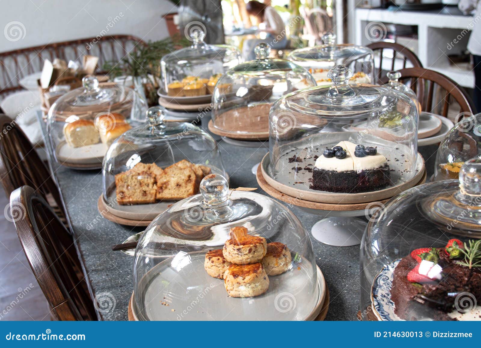 Table with Variety Cakes and Pastries Stock Image - Image of cake ...