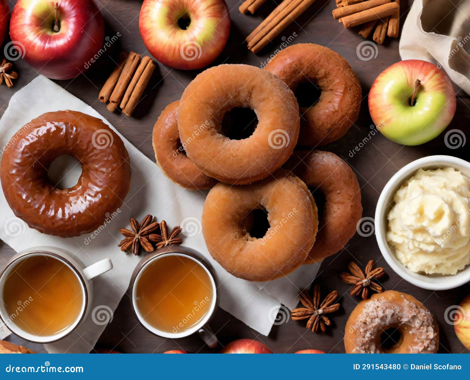 A Table with a Variety of Different Types of Doughs. Generative AI ...