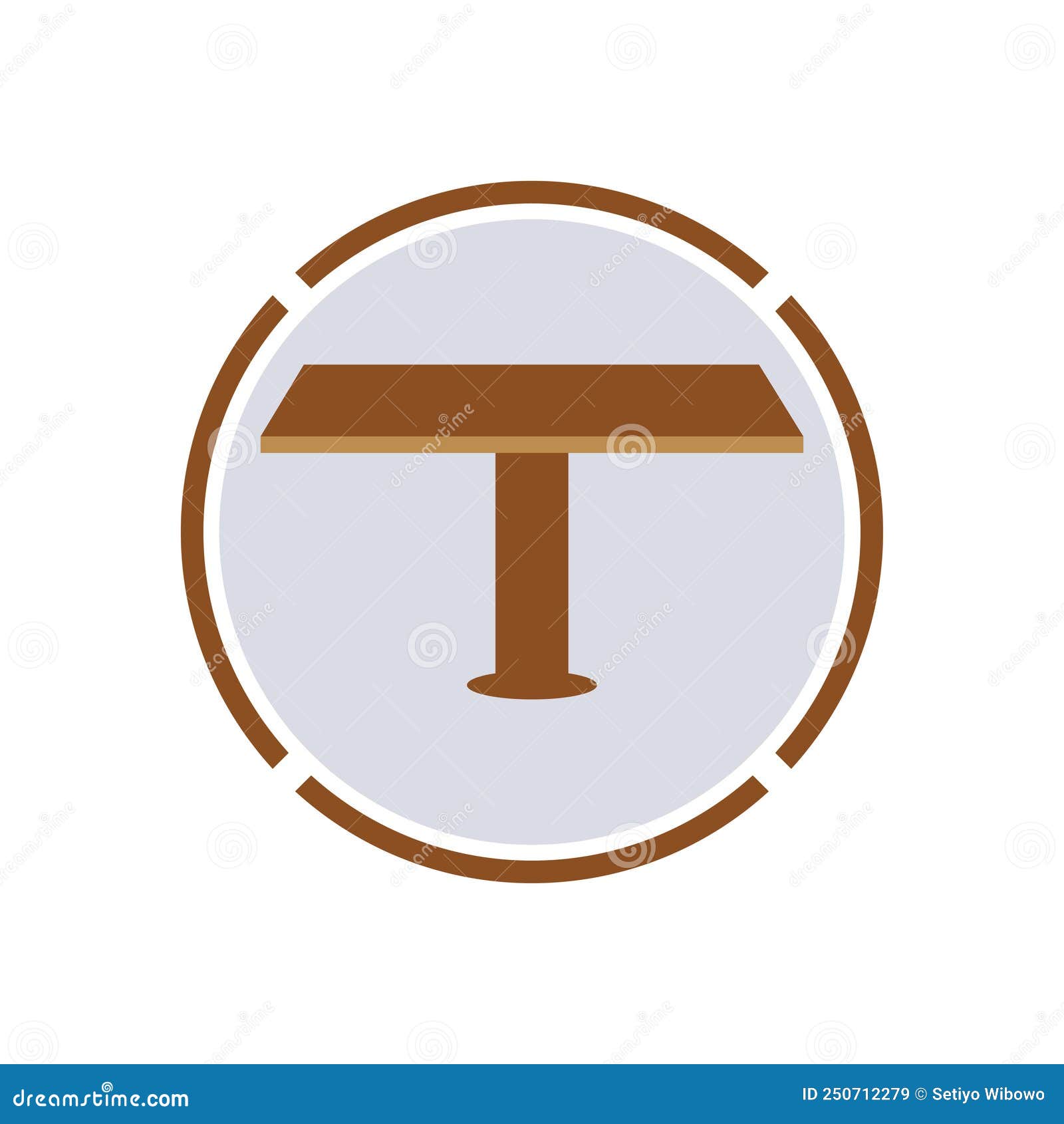 Table Vector Logo Icon Object Background Illustration Stock Vector ...