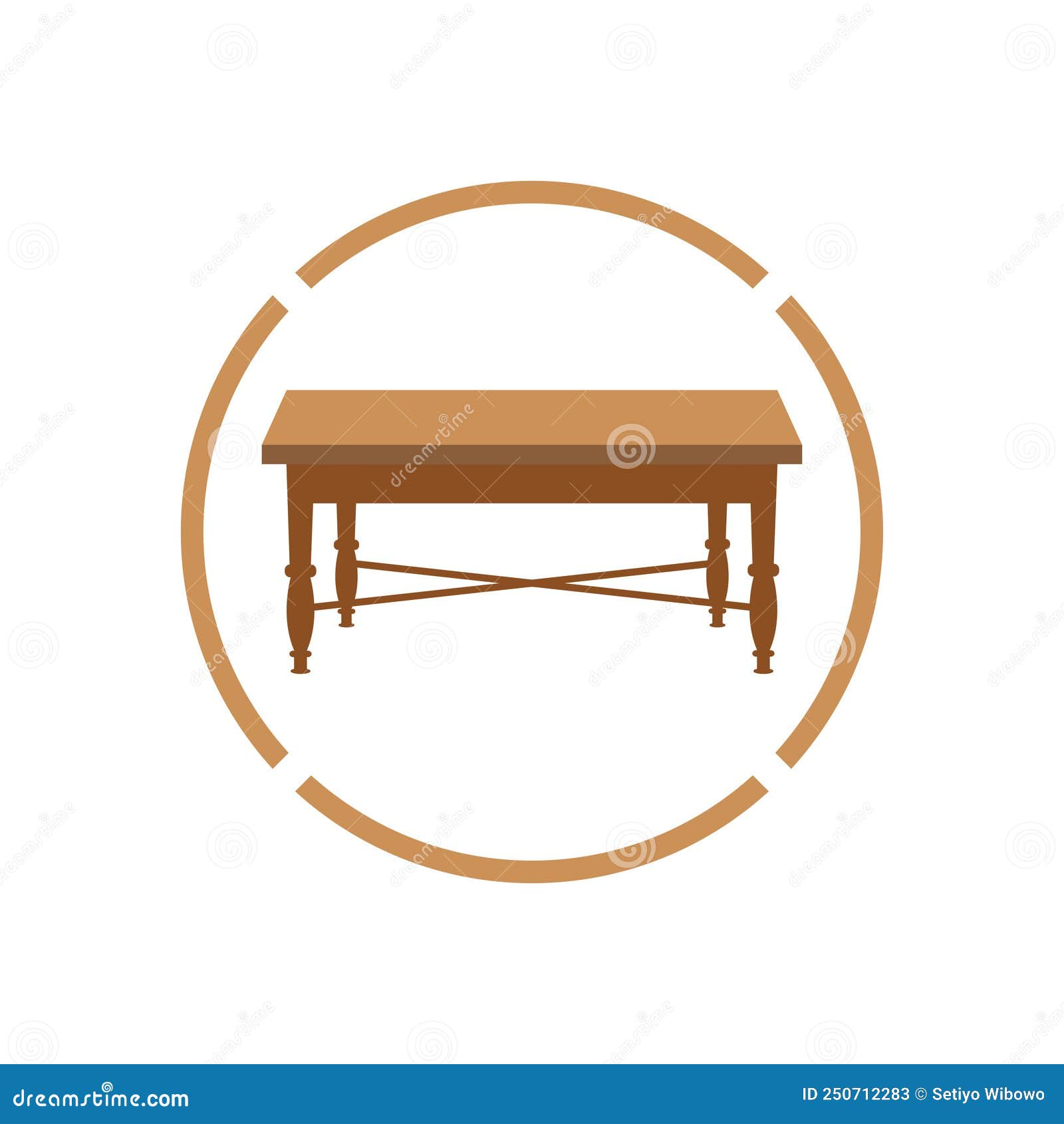 Table Vector Logo Icon Object Background Illustration Stock Vector ...