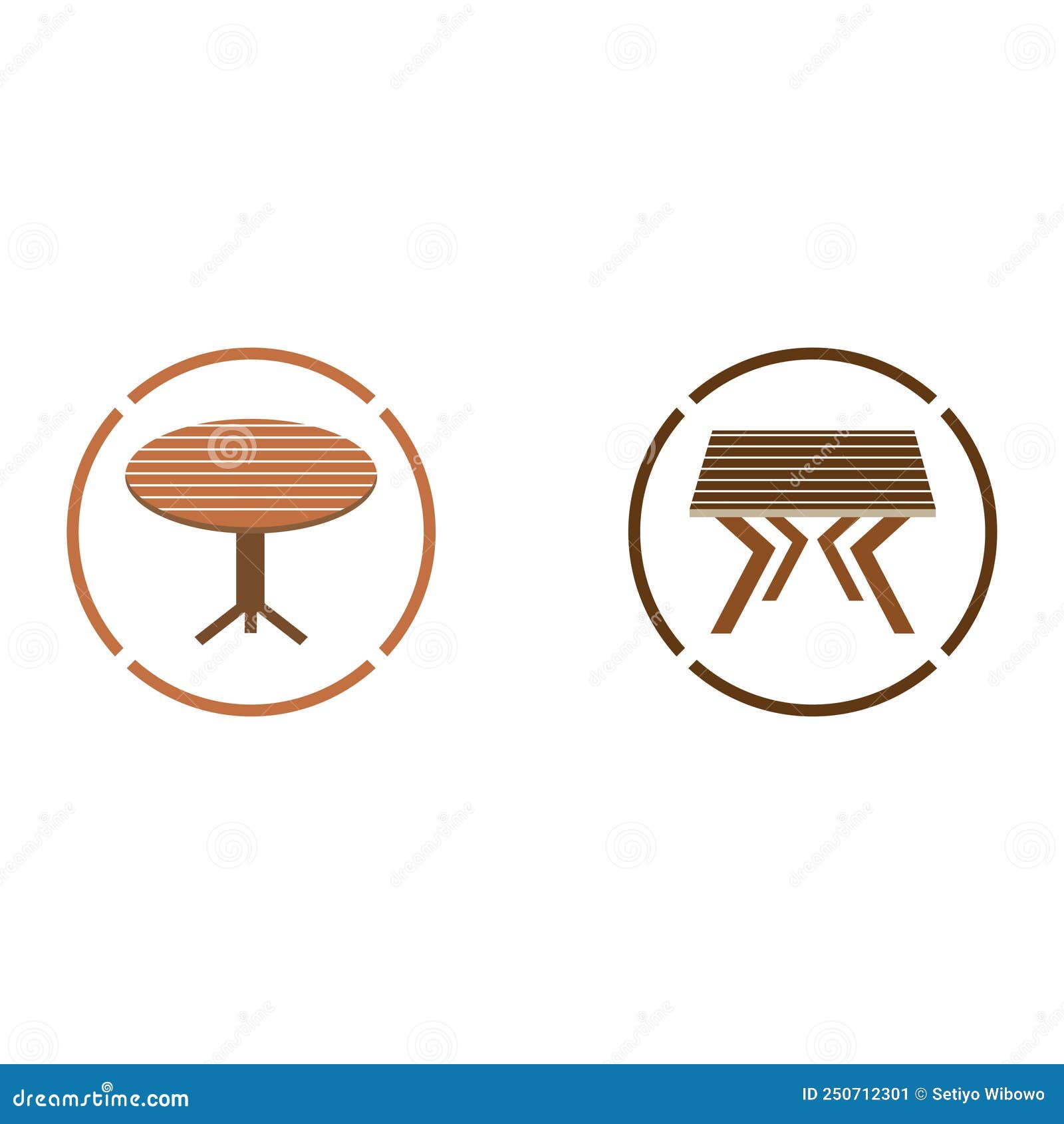 Table Vector Logo Icon Object Background Illustration Stock Vector ...