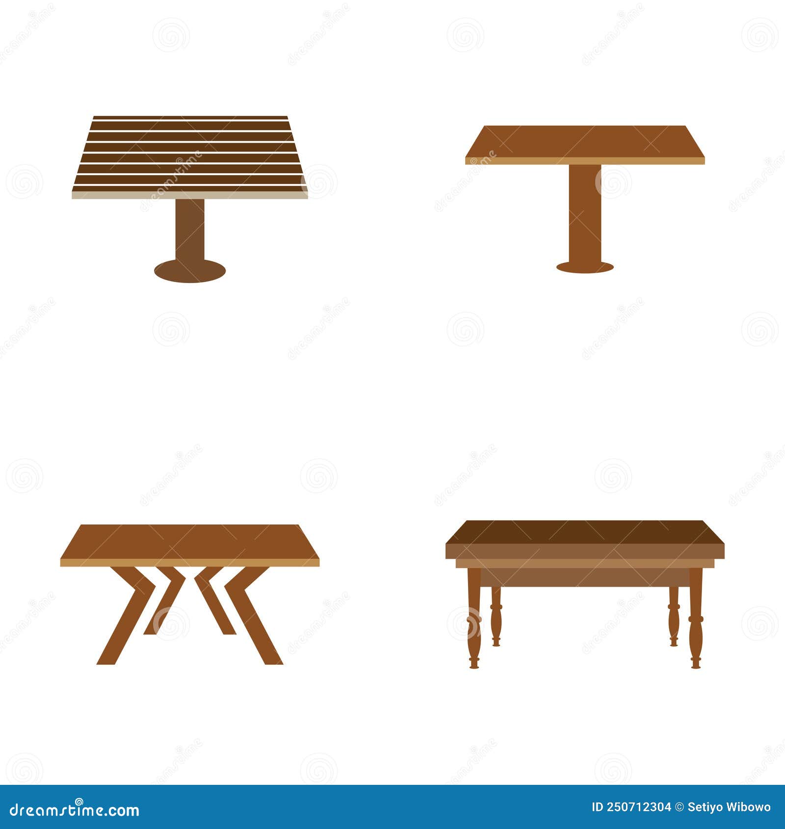 Table Vector Logo Icon Object Background Illustration Stock Vector ...