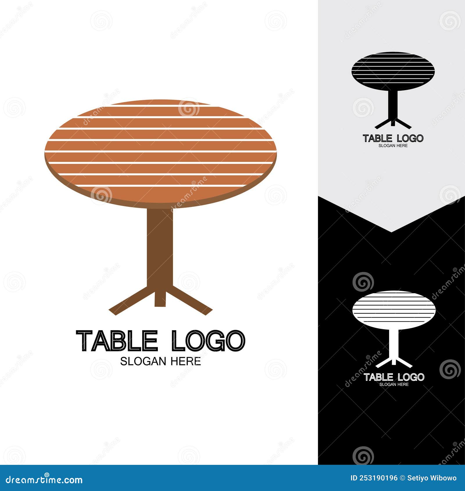 Table Vector Logo Icon Object Background Illustration Stock Vector ...