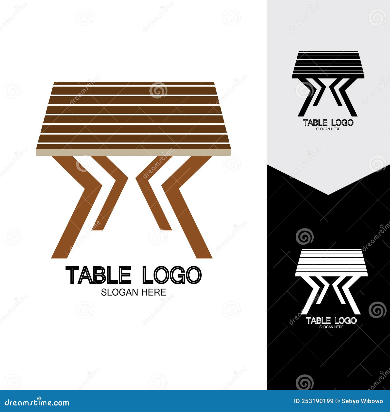 Table Vector Logo Icon Object Background Illustration Stock Vector ...