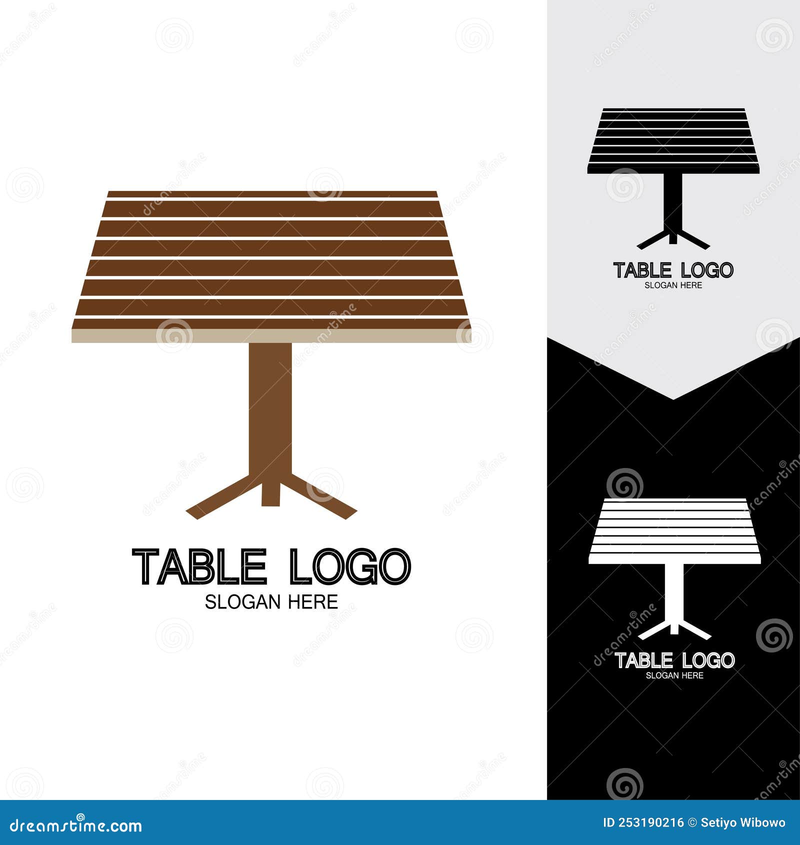 Table Vector Logo Icon Object Background Illustration Stock Vector ...