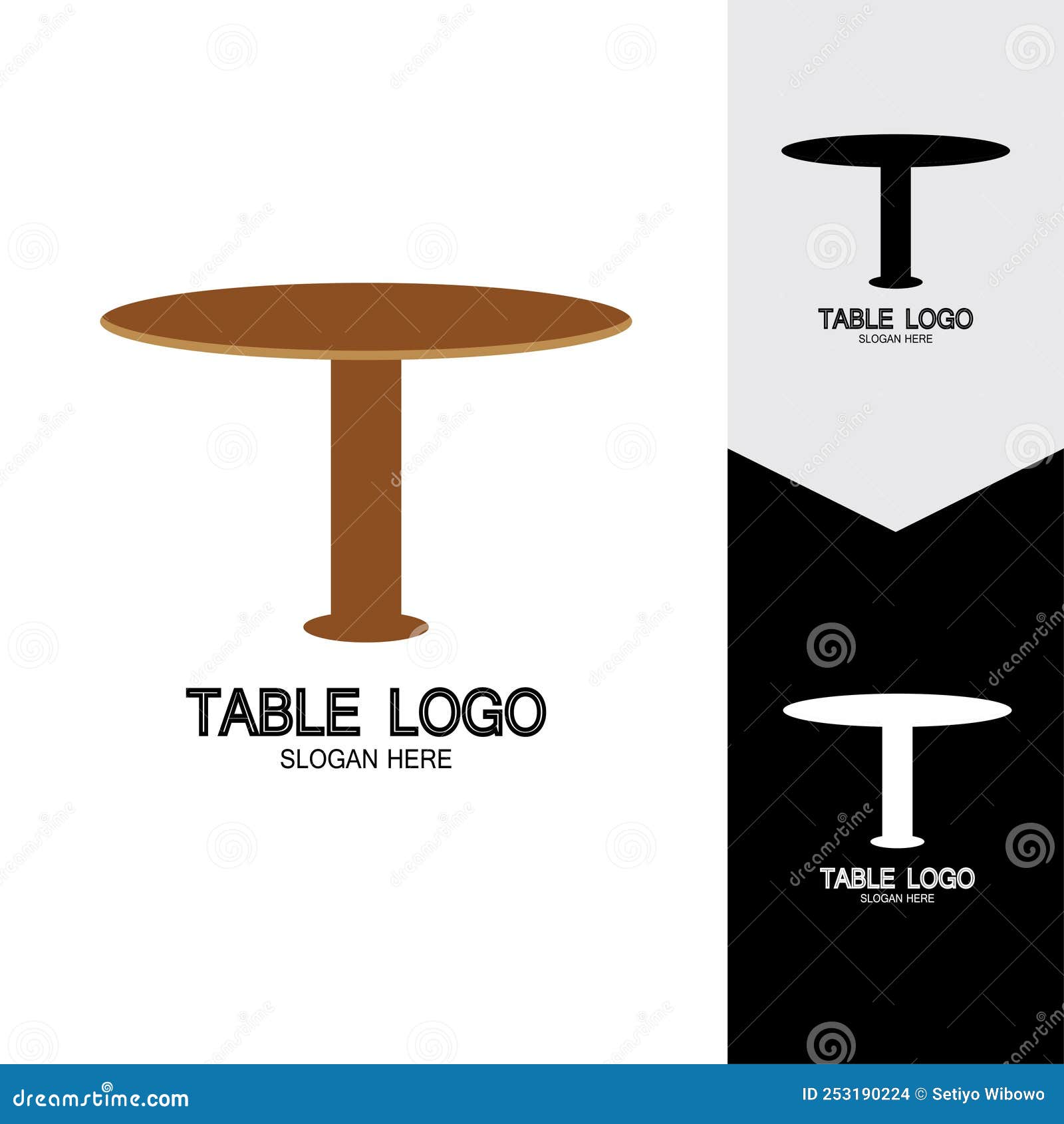 Table Vector Logo Icon Object Background Illustration Stock Vector ...