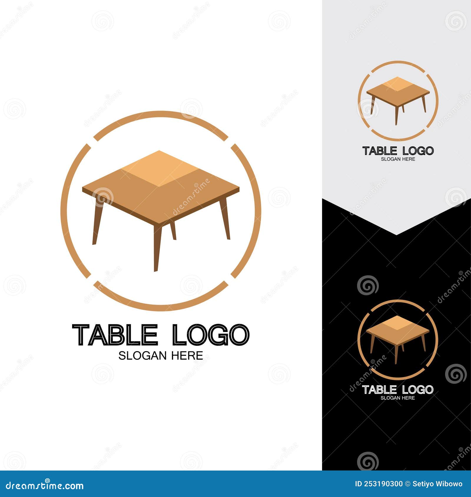 Table Vector Logo Icon Object Background Illustration Stock Vector ...