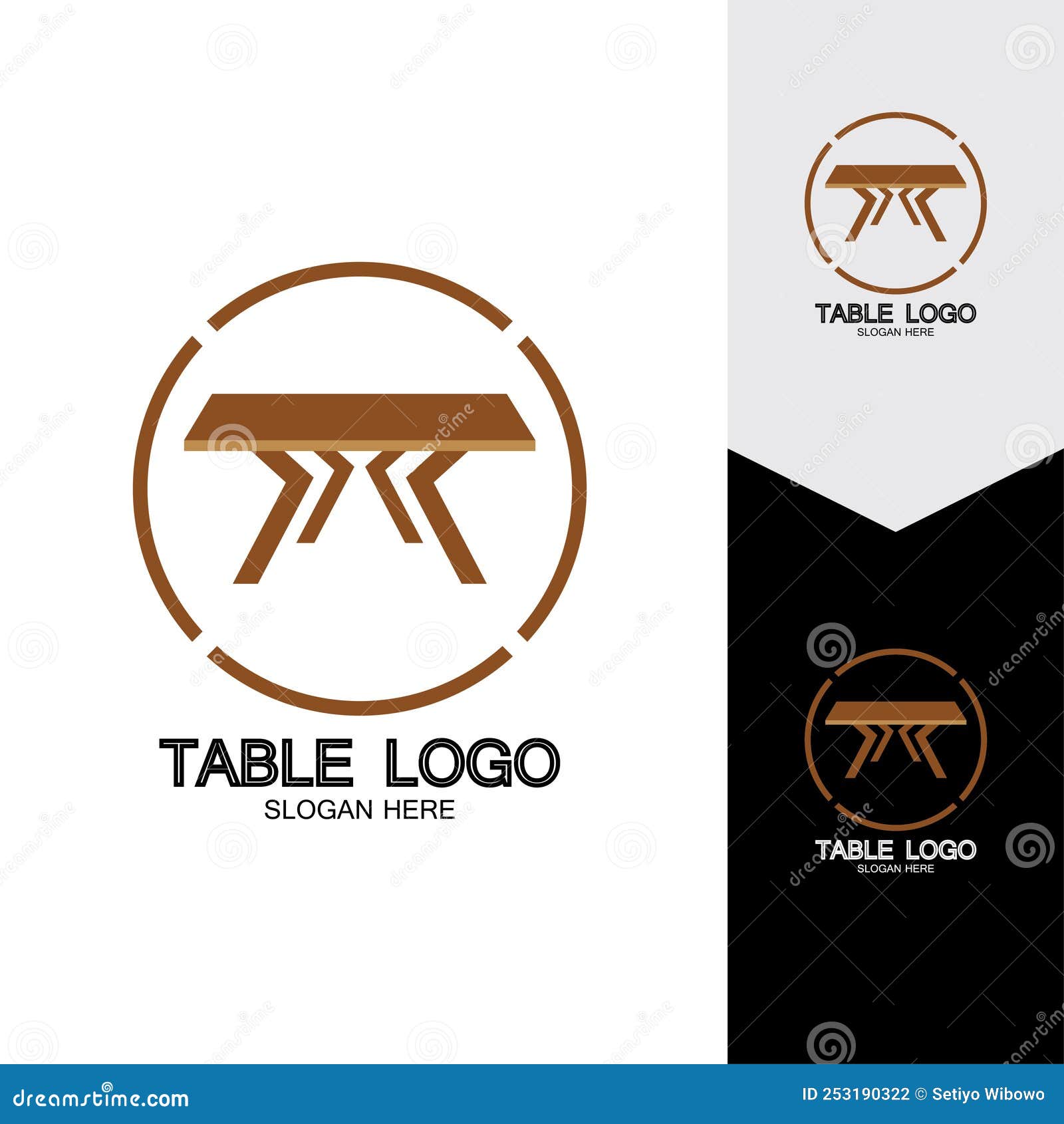 Table Vector Logo Icon Object Background Illustration Stock Vector ...