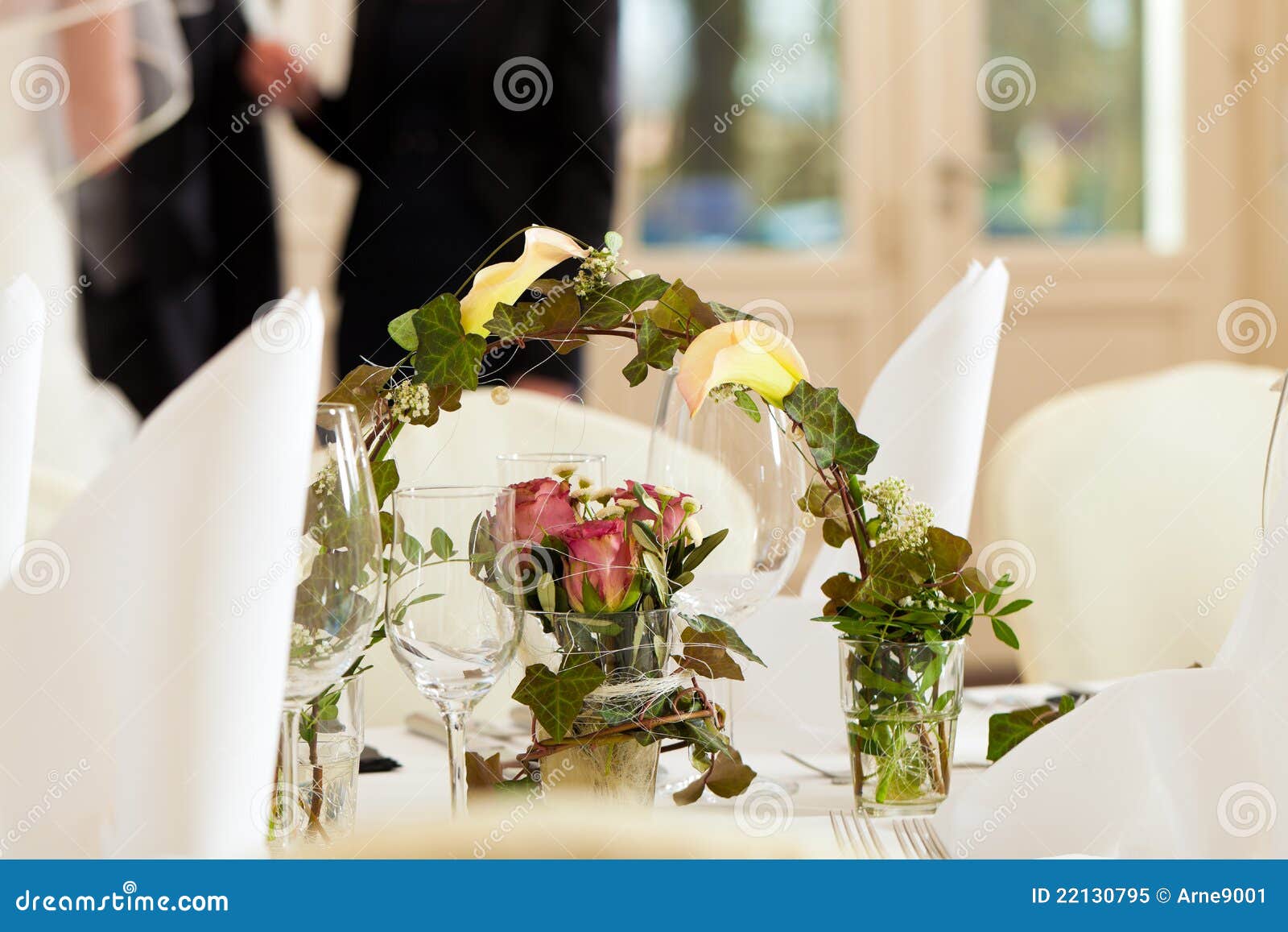 Table at a wedding feast stock image. Image of celebrate - 22130795
