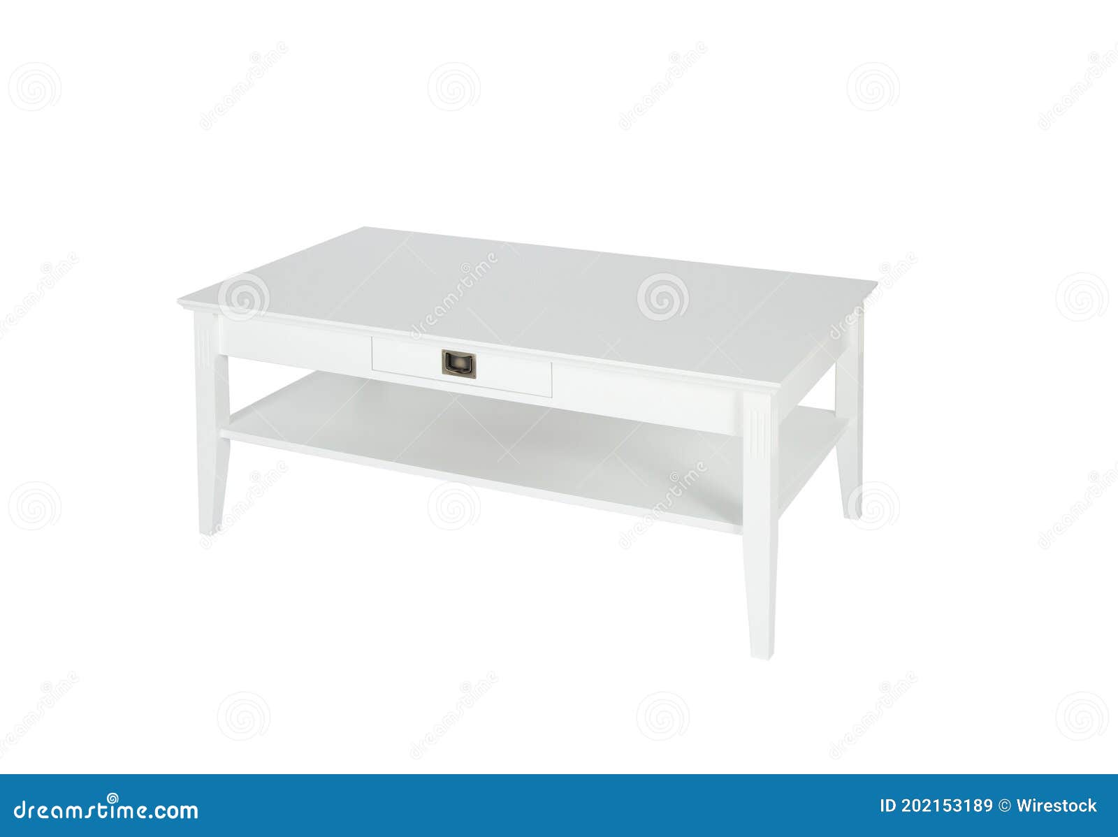 Table on a White Background Stock Image - Image of furniture, white ...