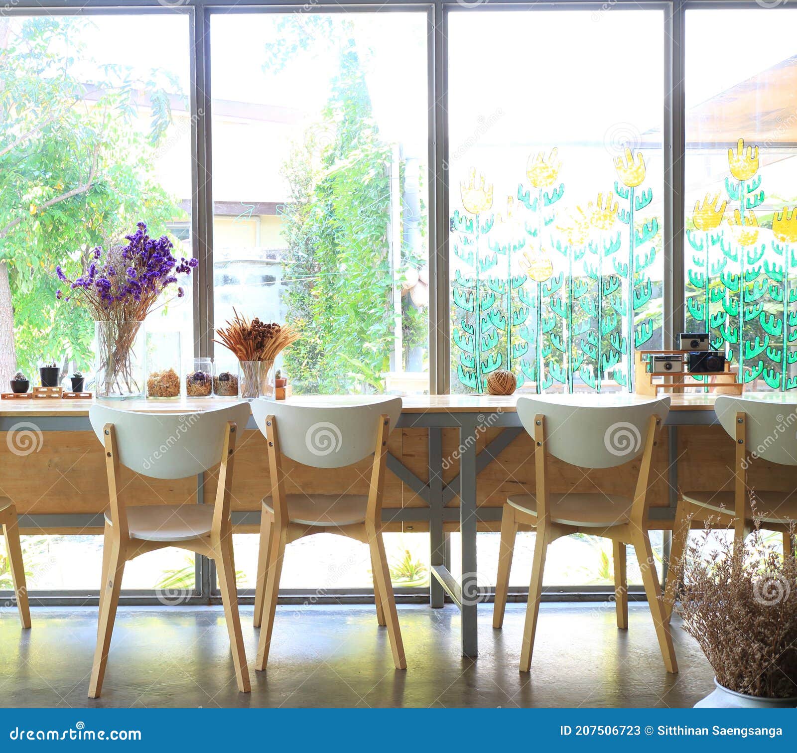 Table in Working Room Design Stock Image - Image of meeting, board ...
